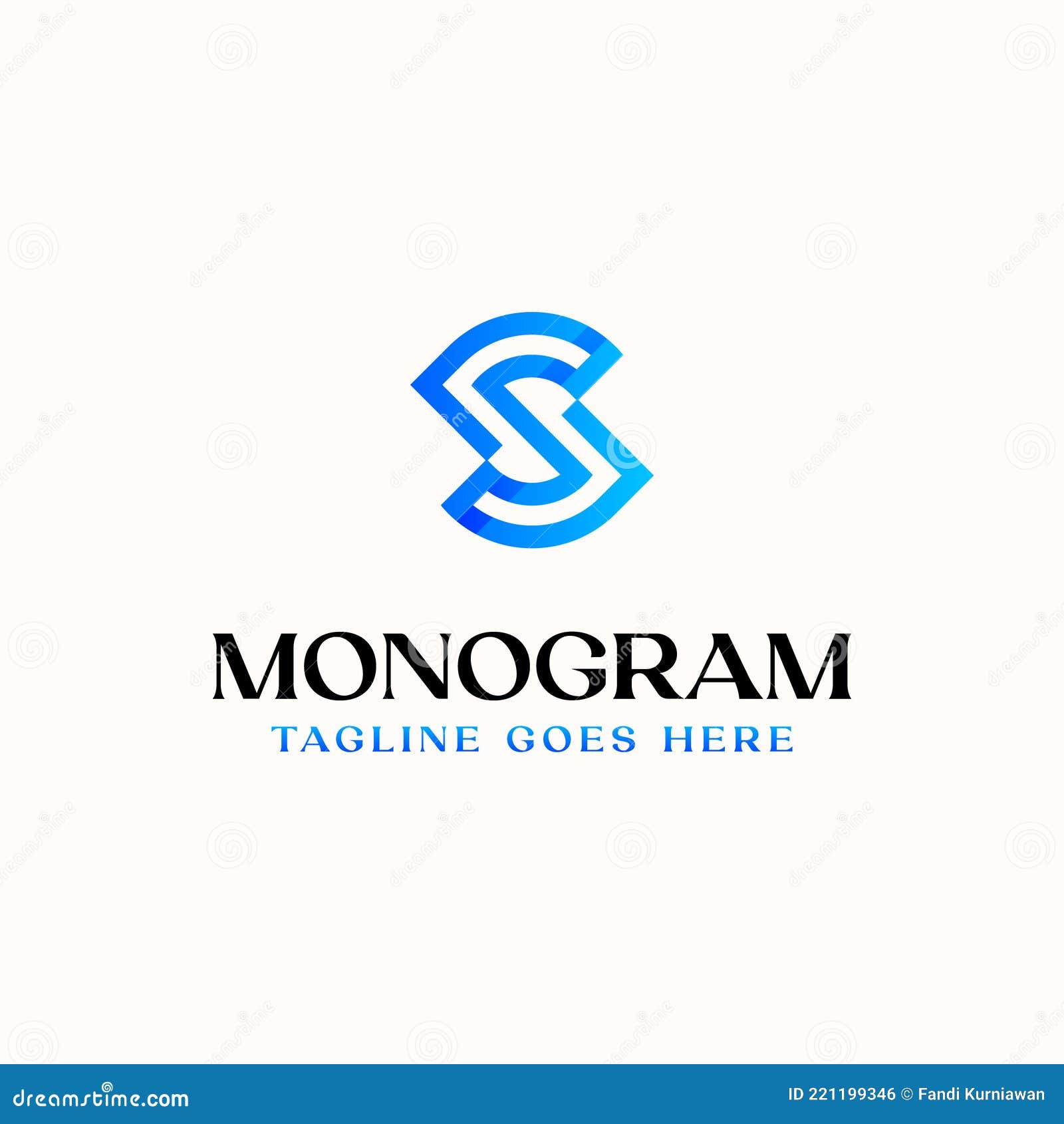 Letter S Monogram Logo Template Vector Illustration Stock Vector ...