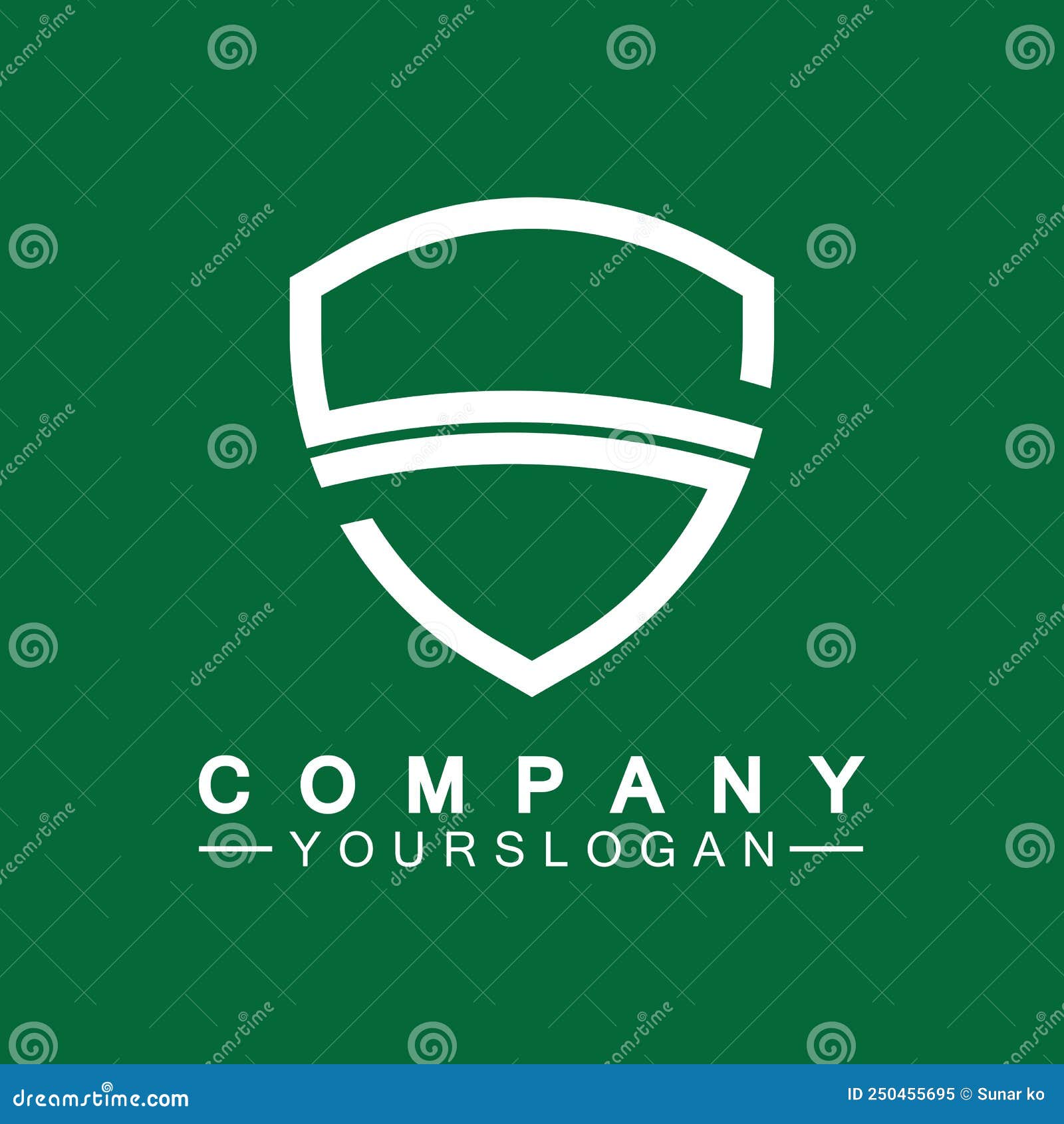 Letter S Monogram and Shield Sign Combination. Line Art Logo Design ...