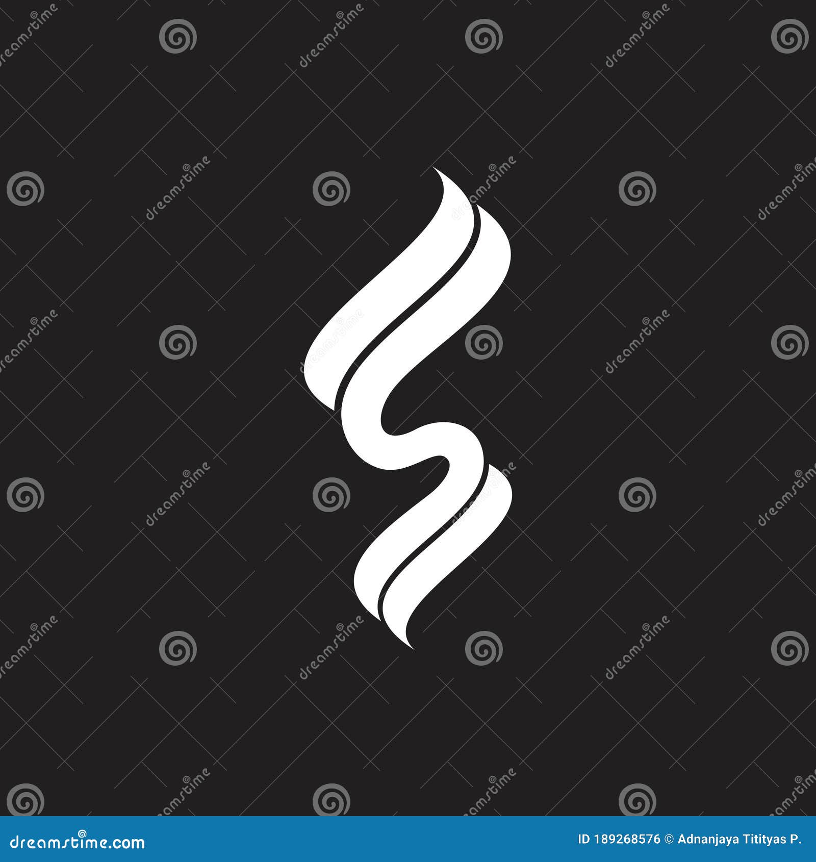 Letter S Movement Ribbon Curves Logo Vector Stock Vector - Illustration ...