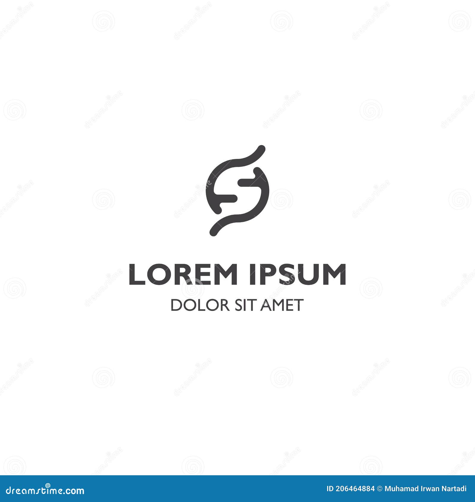 Letter S Negative Space Logo Icon Stock Vector - Illustration of ...