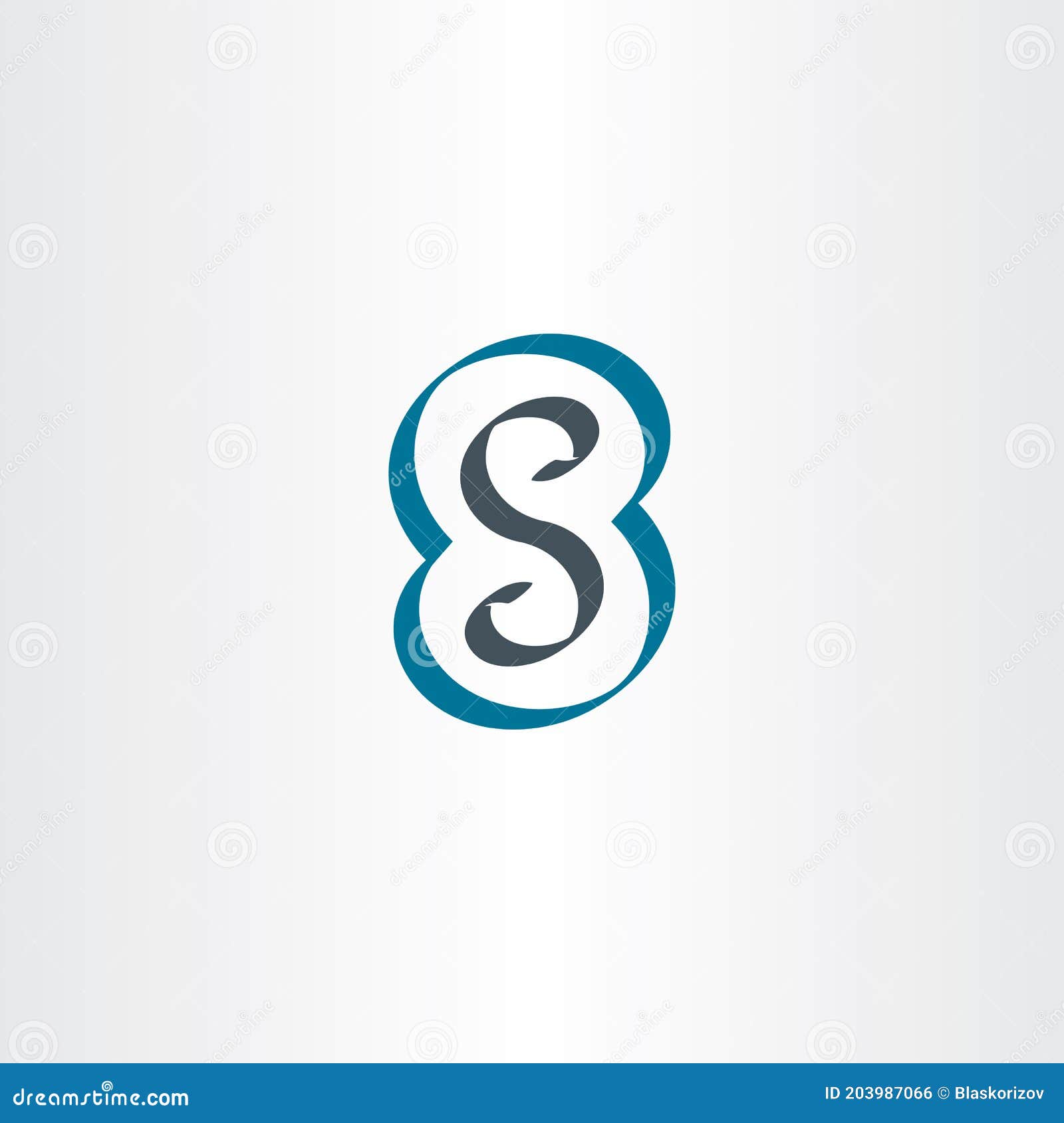 Letter S or Number 8 Eight Logo Icon Vector Stock Vector - Illustration ...