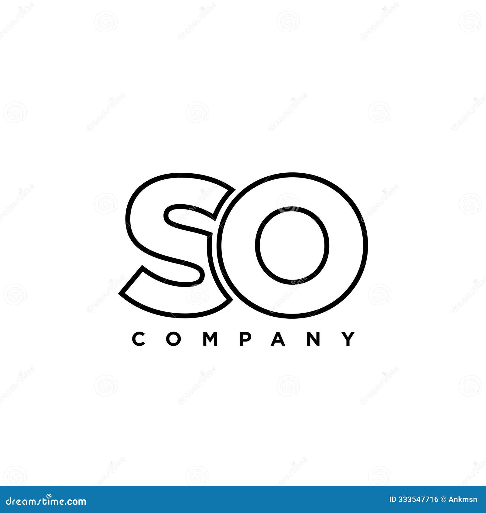 Letter S and O, so Logo Design Template. Minimal Monogram Initial Based ...