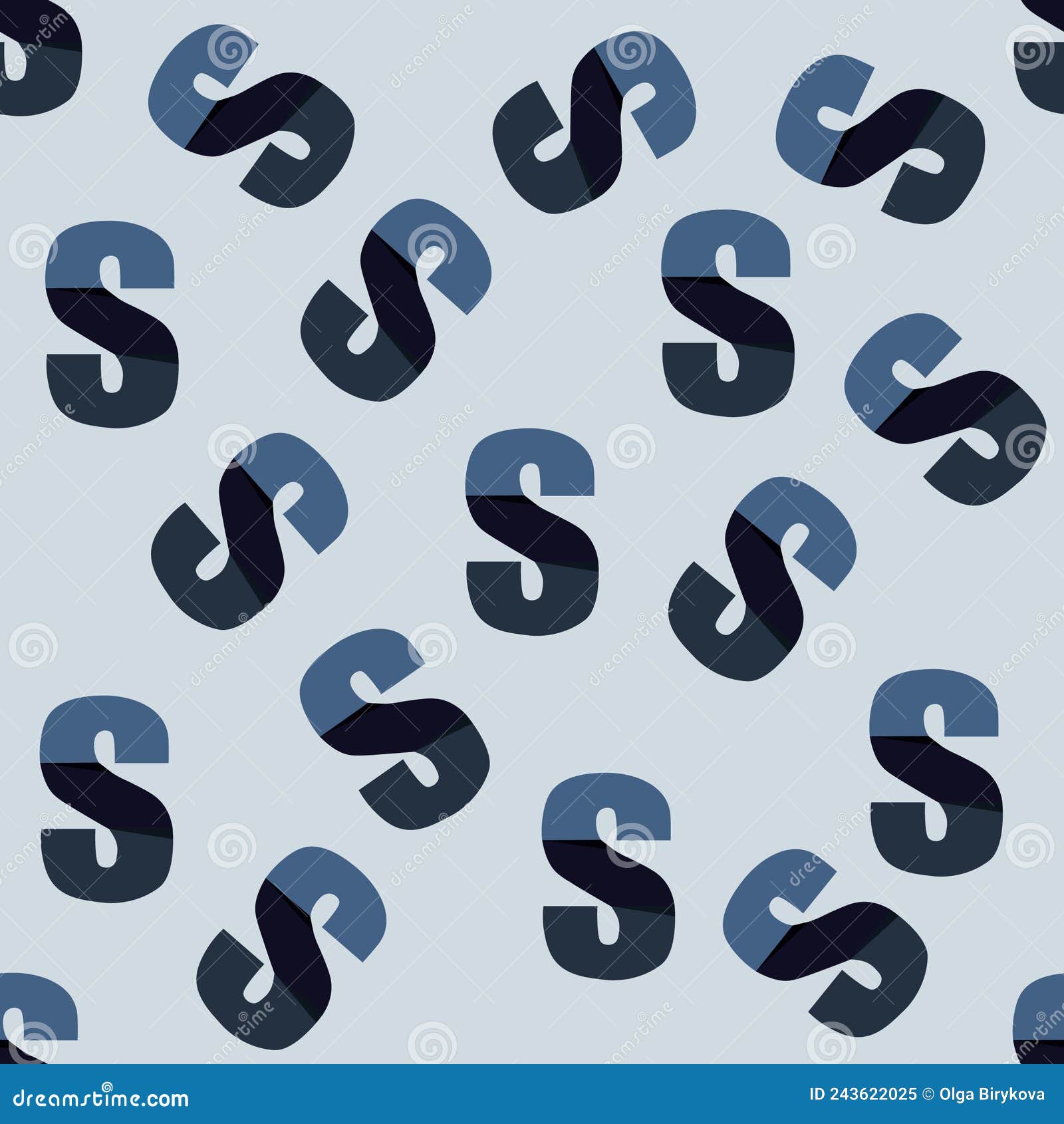 Letter S stock illustration. Illustration of textile - 243622025