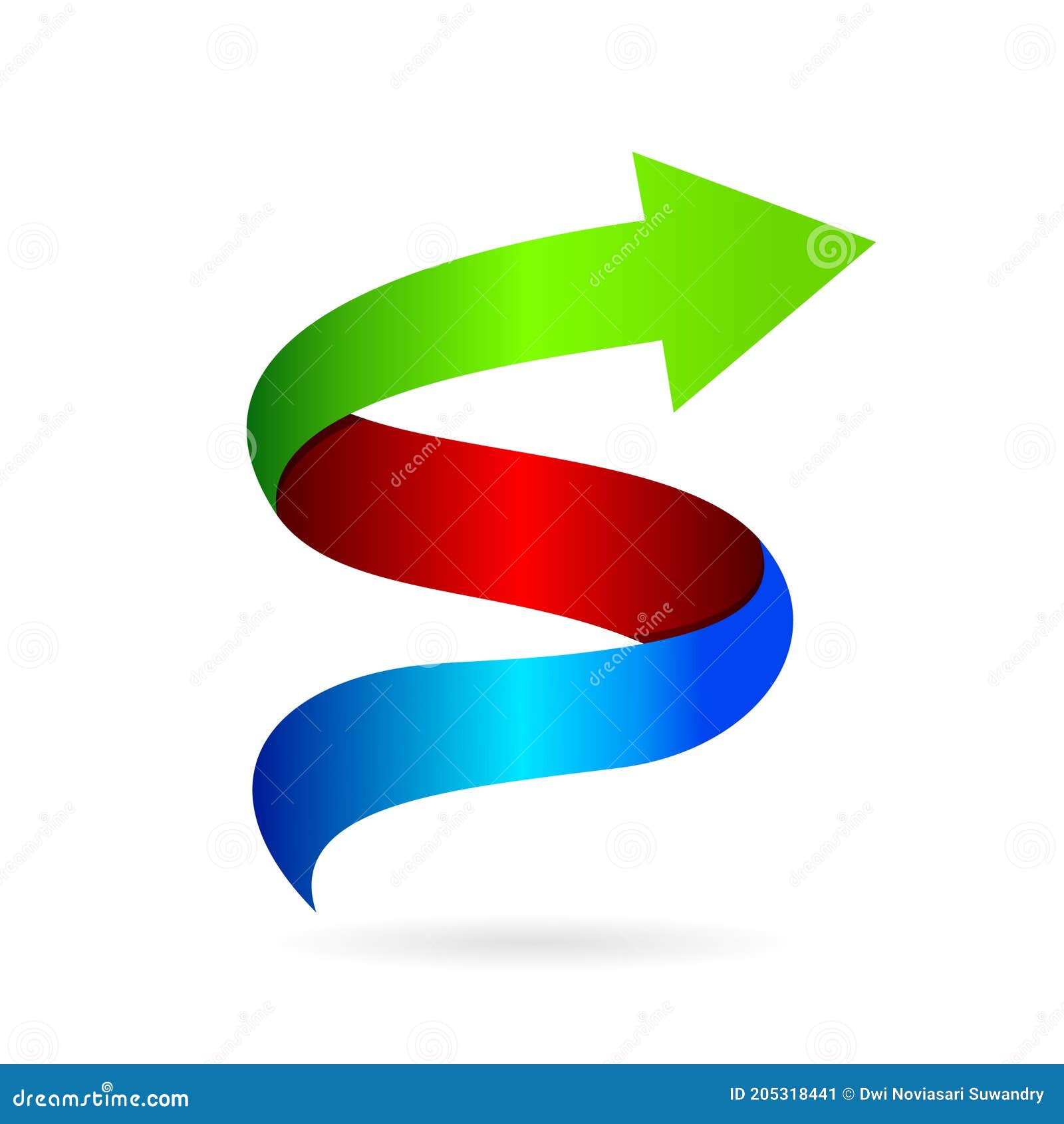 Letter s ribbon arrow logo stock vector. Illustration of express ...