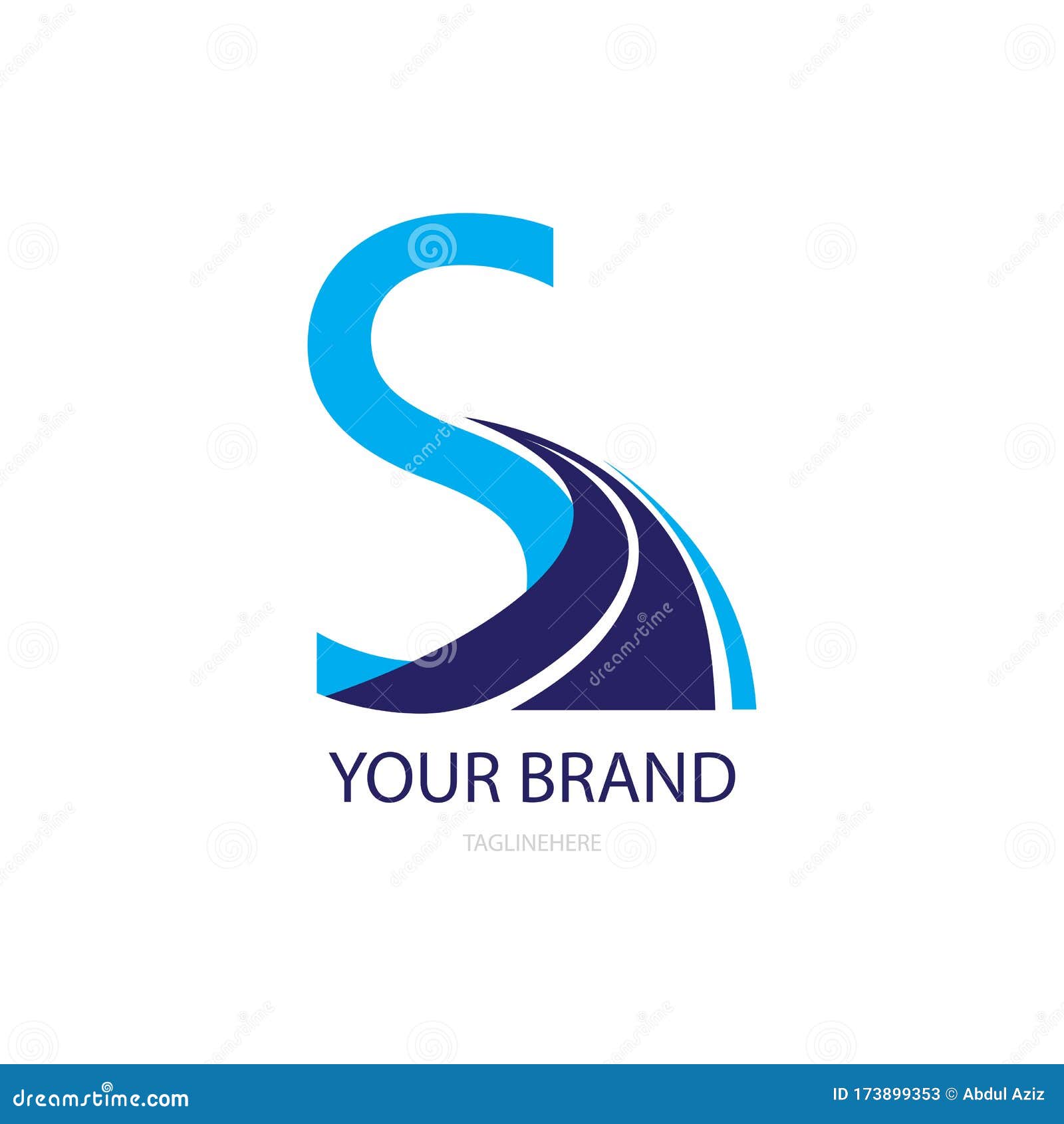 Letter S Road Way Logo Vector Stock Vector - Illustration of drive ...