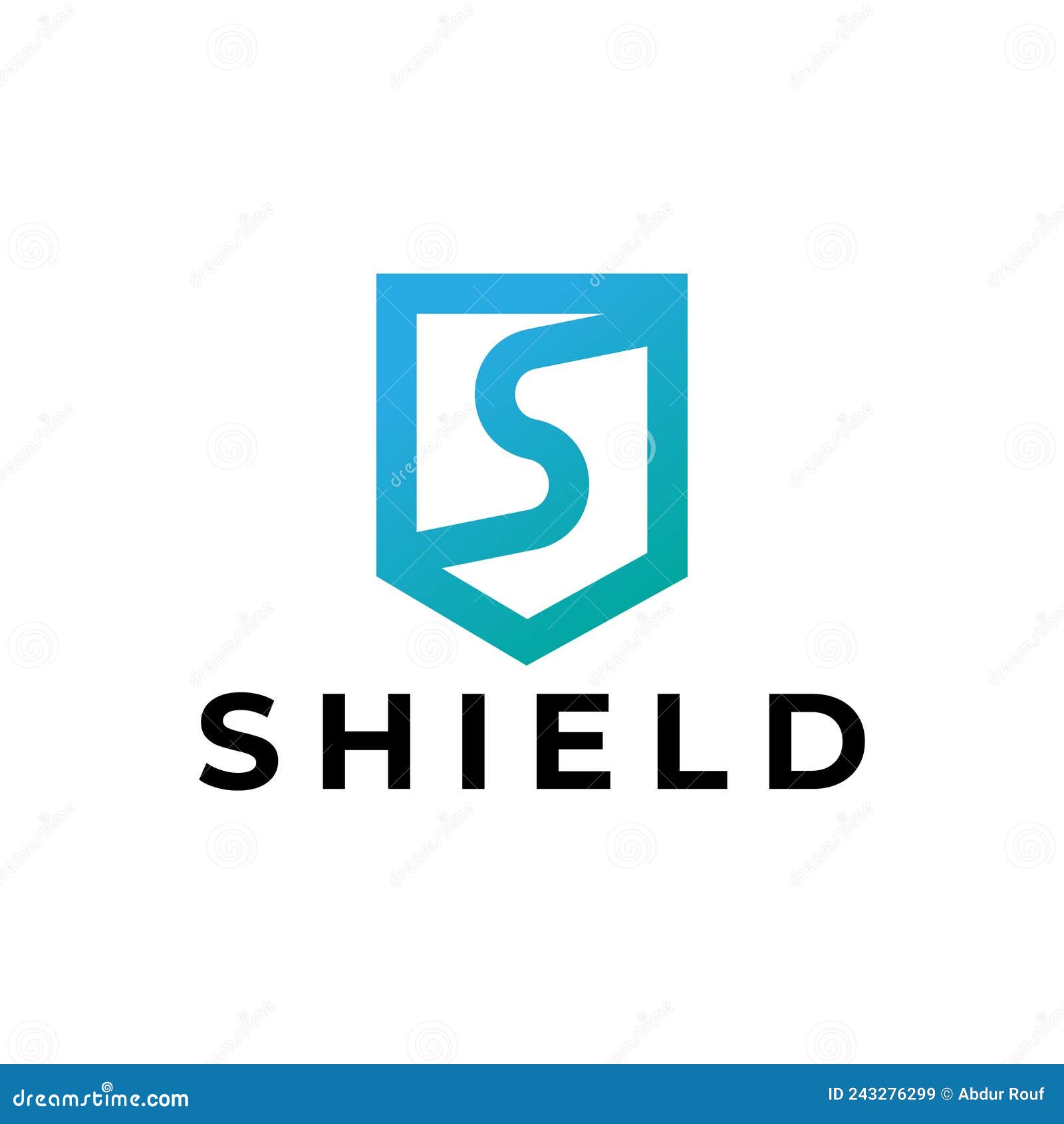 Letter S Shield Logo Design Stock Vector - Illustration of isolated ...