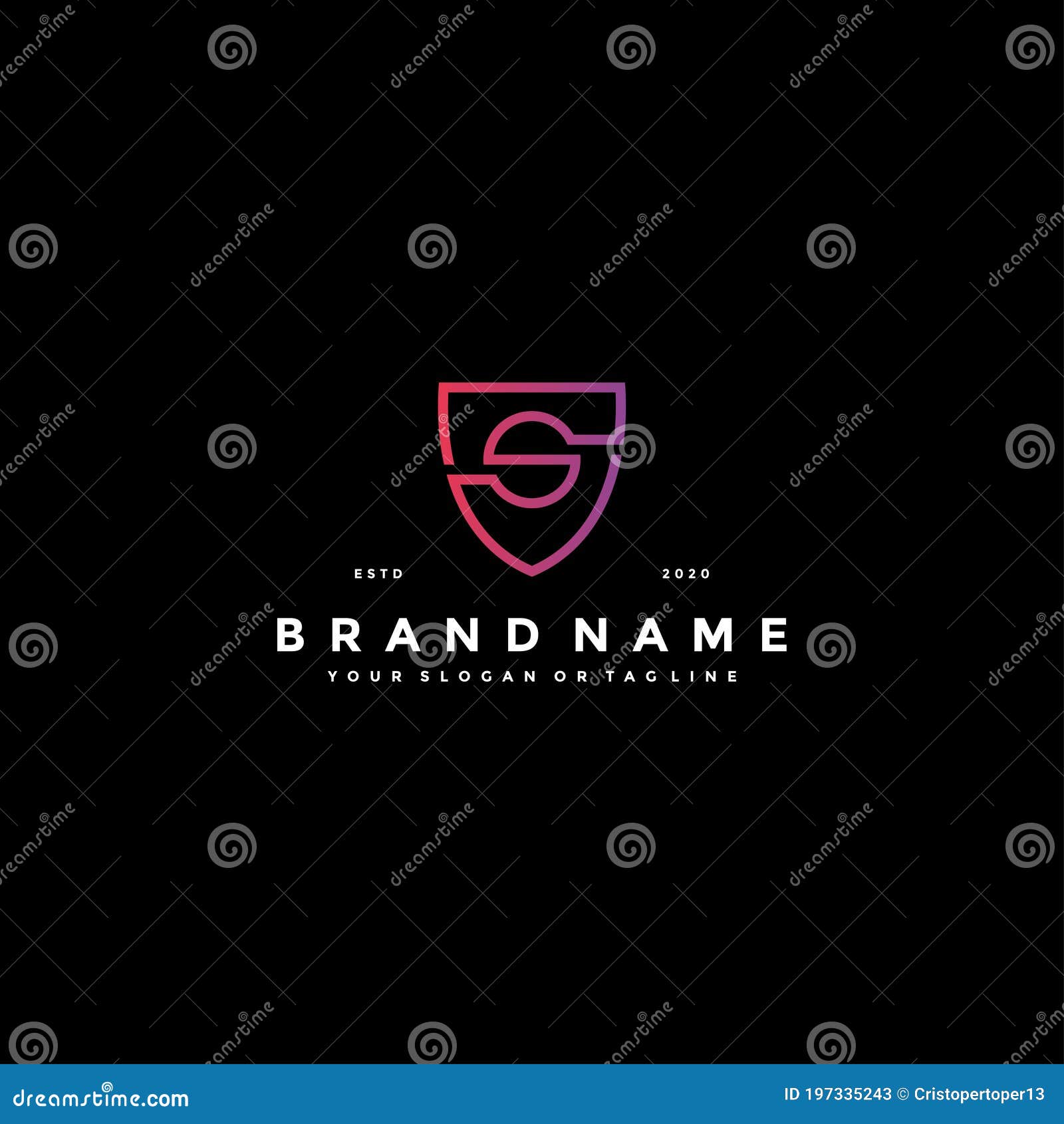 Letter S Shield Logo Design Vector Stock Vector - Illustration of ...