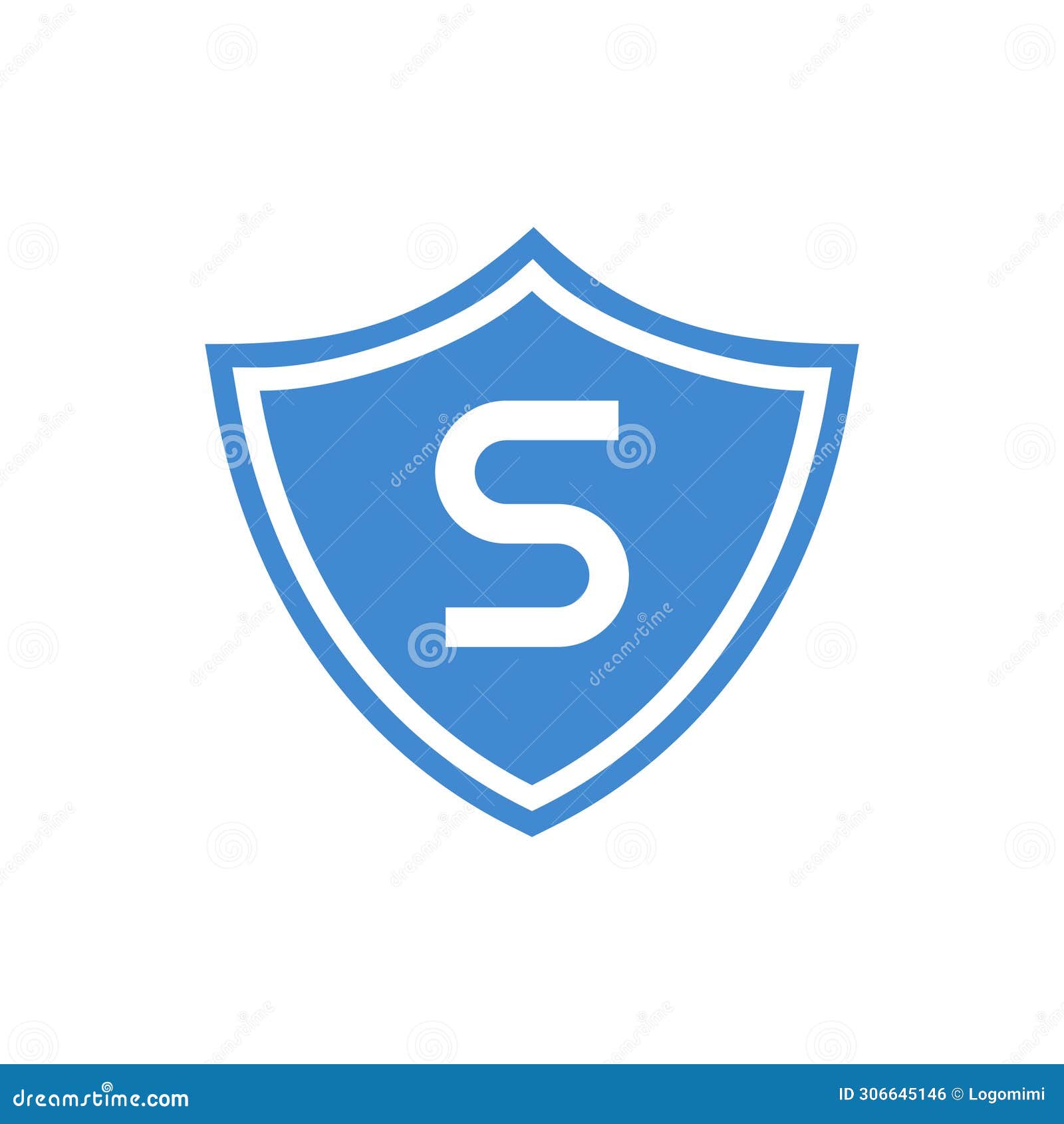 Letter S Shield Logo Icon Design Template Stock Illustration ...