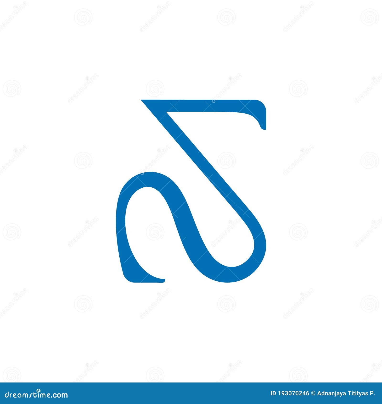 Letter S Simple Curves Wavy Design Logo Vector Stock Vector ...