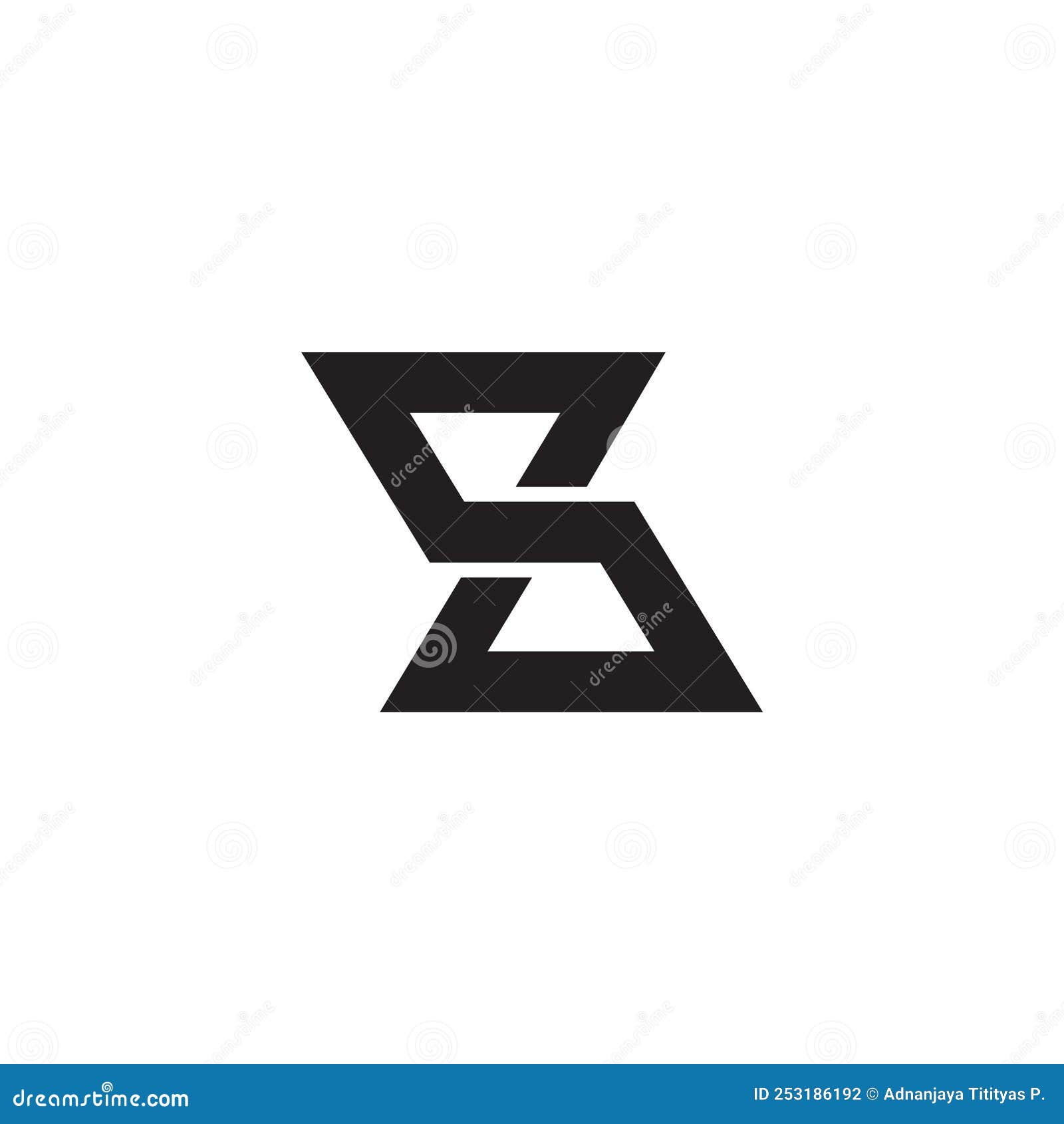 Letter S Simple Infinity Monoline Logo Vector Stock Vector ...