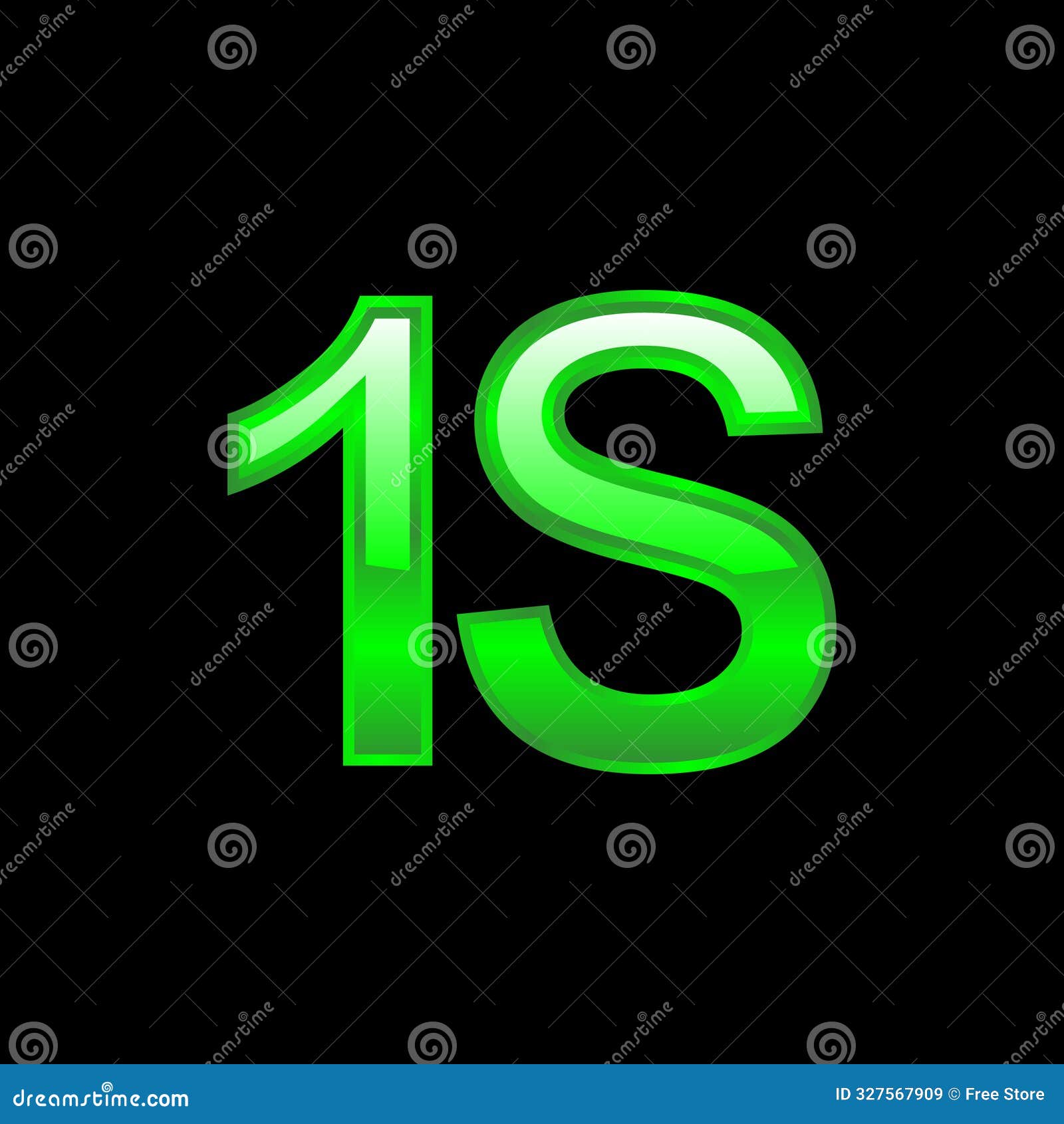 Letter 1S Simple Modern Icon Business Technology Creative Design ...