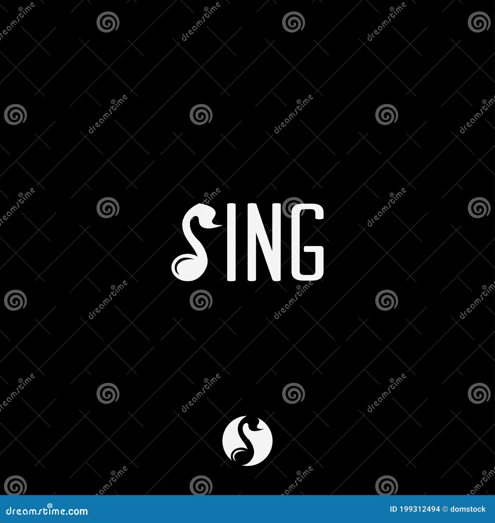 Letter S for Sing / Singing Logo, S Music Logo, S for Musical Note Logo ...