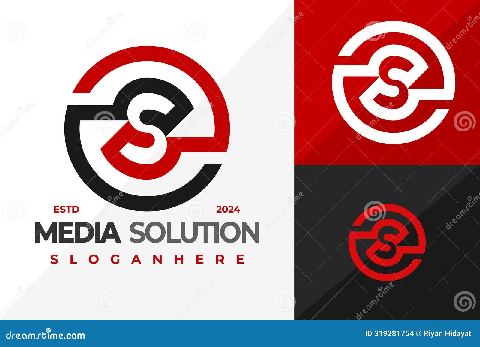 Letter S Solution Logo Design Vector Symbol Icon Illustration Stock ...