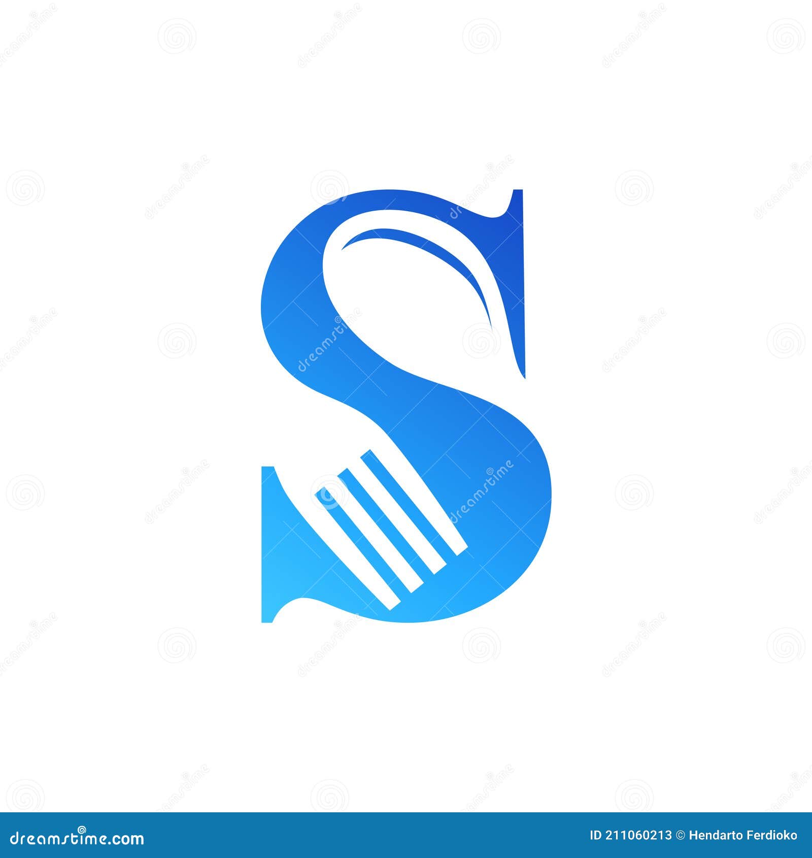 Letter S Spoon and Fork Logo Design Vecktor Stock Vector - Illustration ...