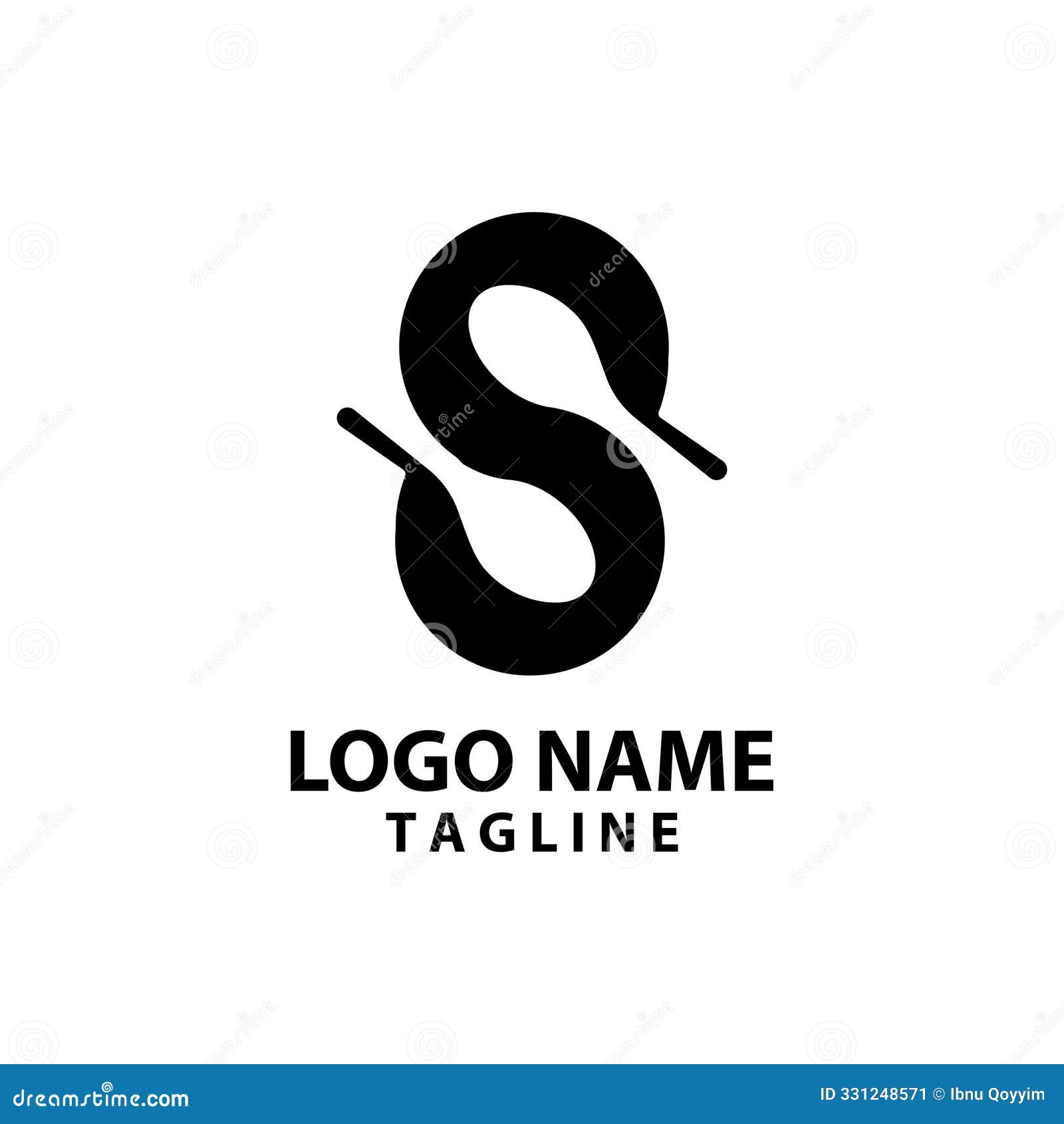 Letter S Spoon Logo Design Vector Stock Illustration - Illustration of ...