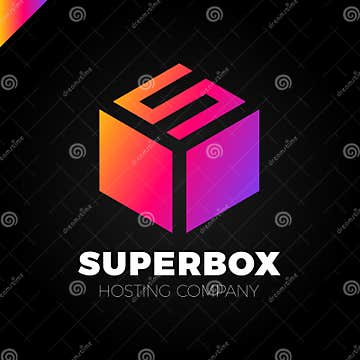 Letter S Square, Box or Cube Negative Space Logo Design Element Stock ...