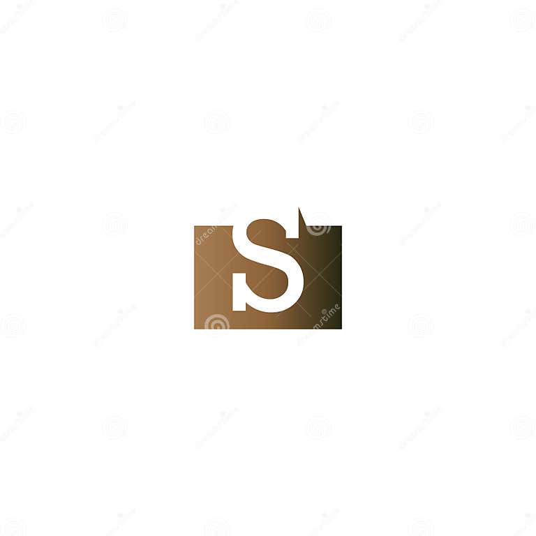 Letter S on the Square Icon Template Stock Vector - Illustration of ...