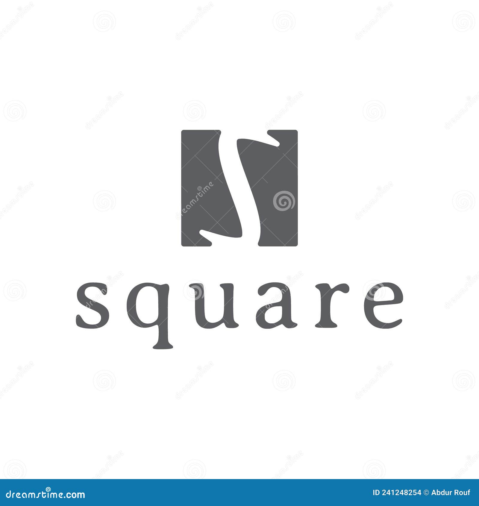 Letter S Square Logo Design Stock Vector - Illustration of graphic ...