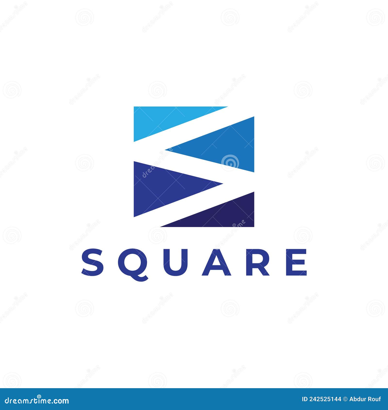Letter S Square Logo Design Stock Vector - Illustration of interior ...
