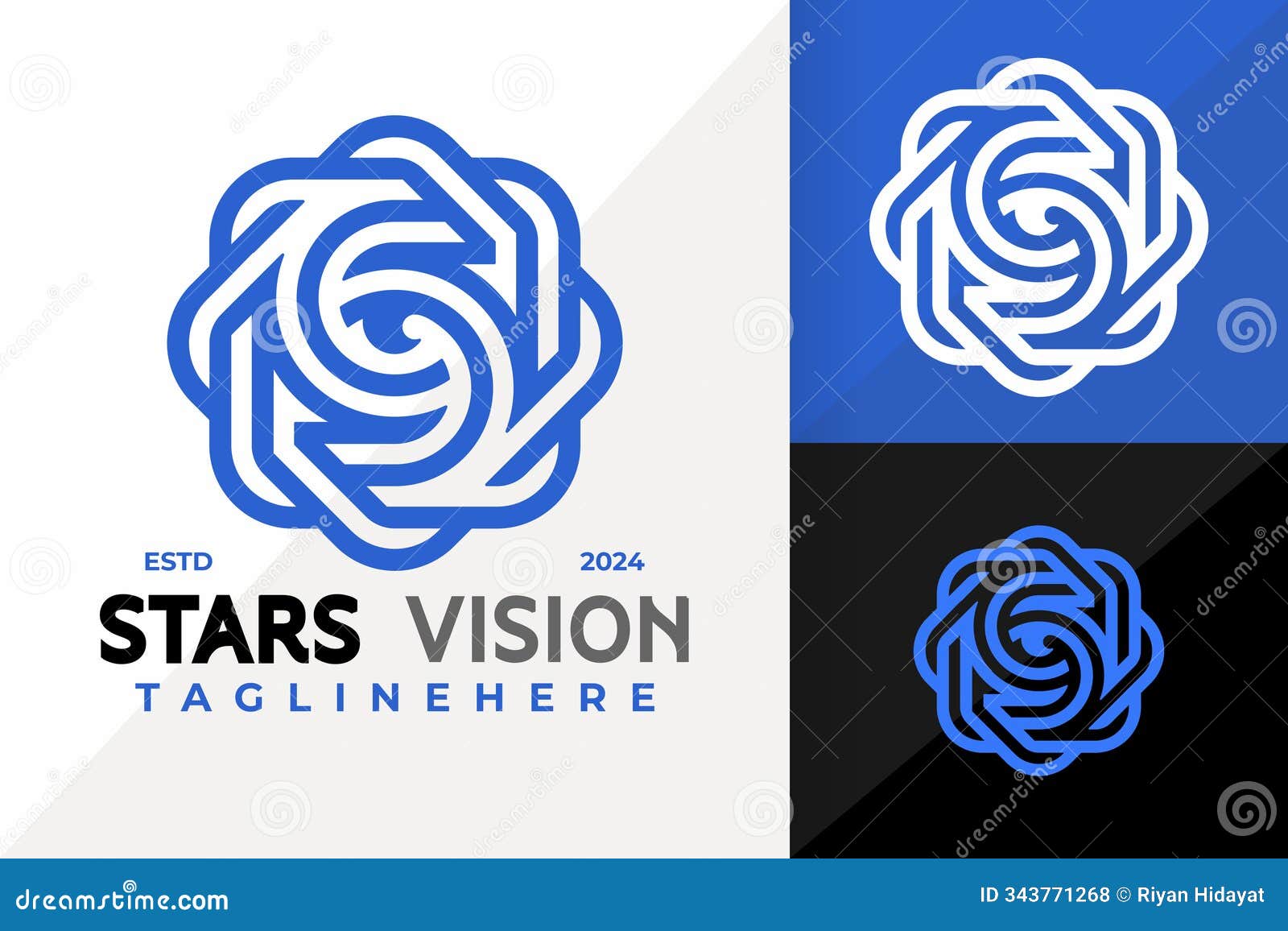 Letter S Star Vision Logo Icon Vector Design. Creative Simple Logos ...