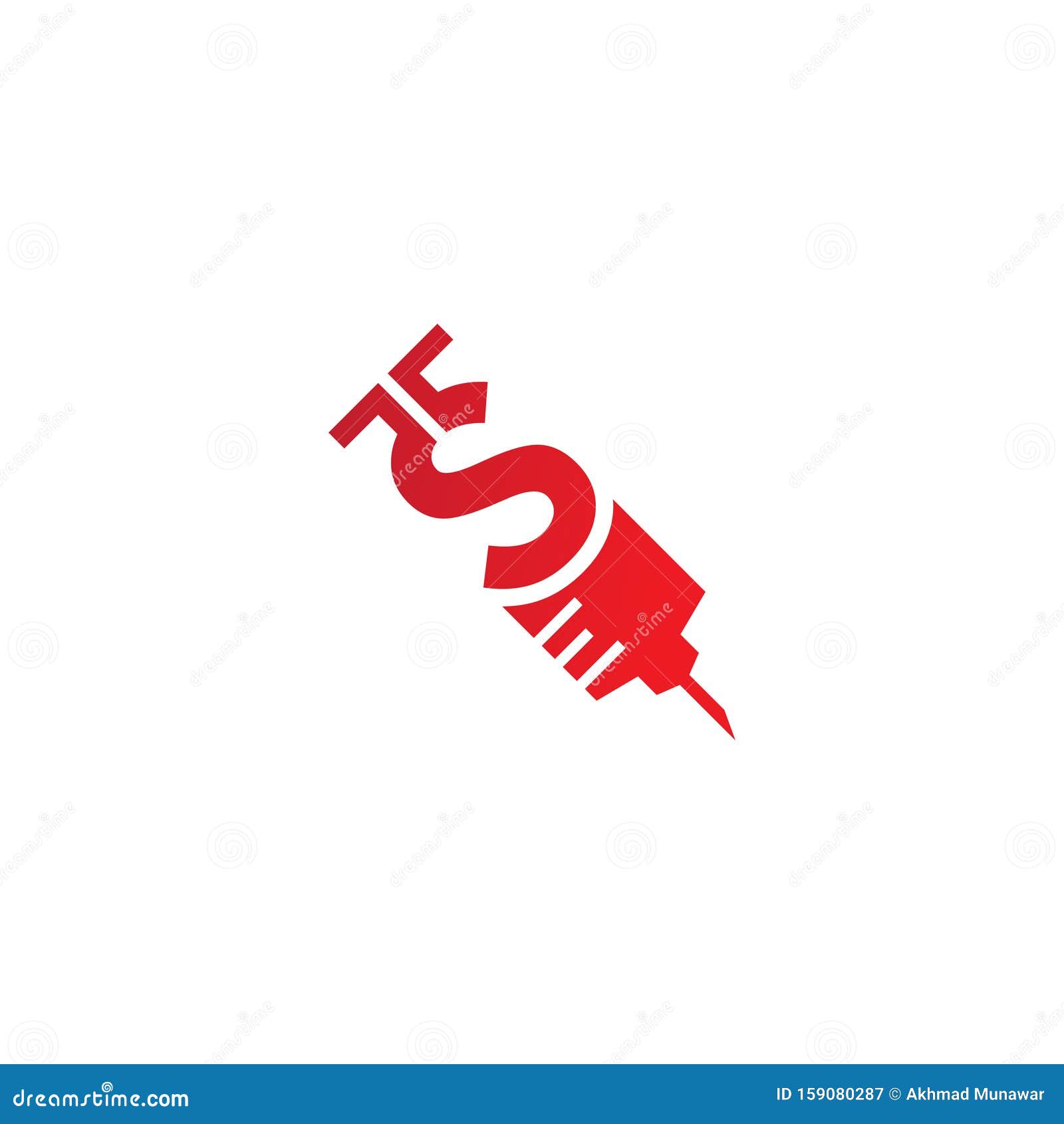Letter S Syringe Modern Logo Designs Stock Vector - Illustration of ...