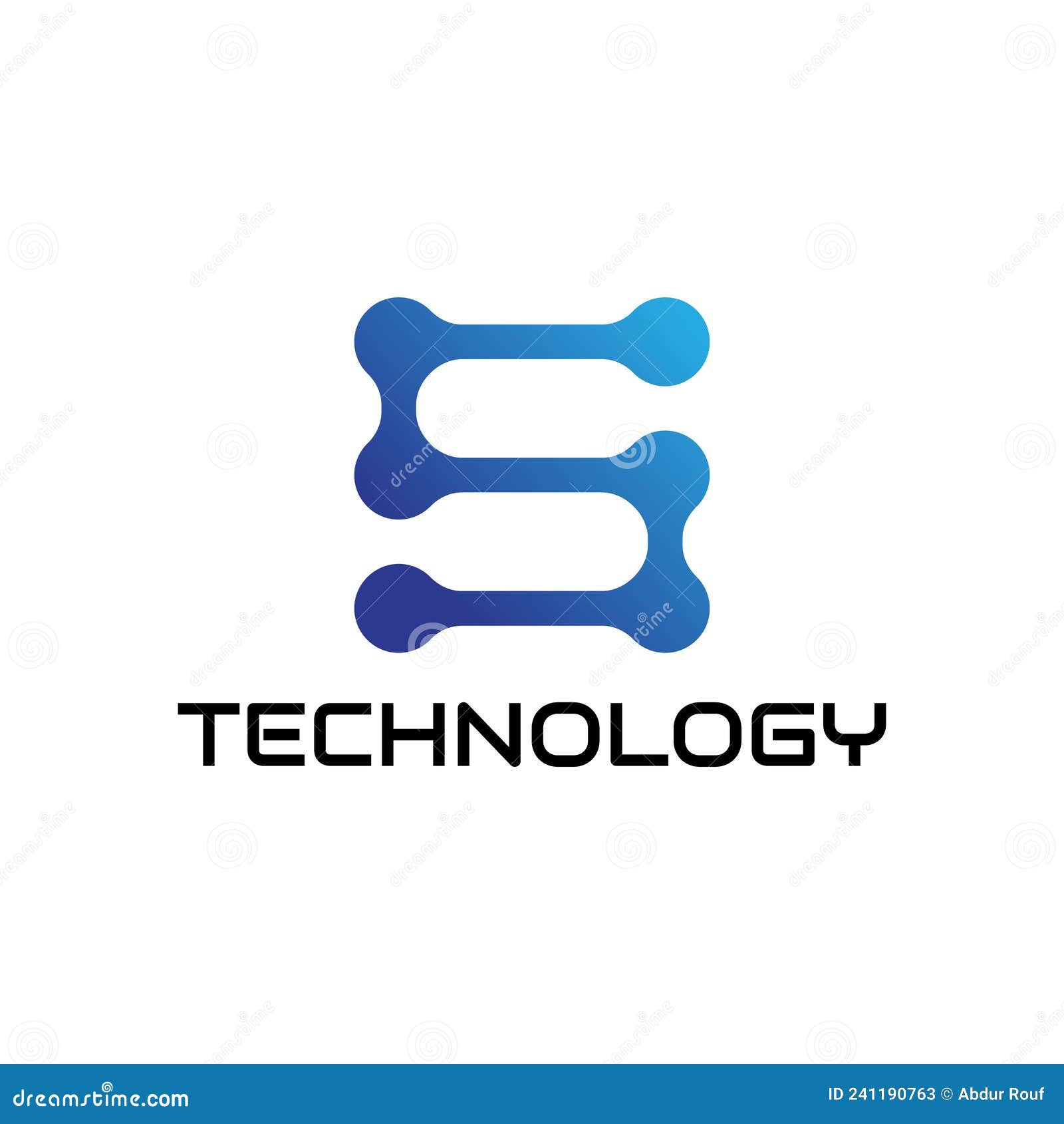 Letter S Technology Logo Design Stock Vector - Illustration of design ...