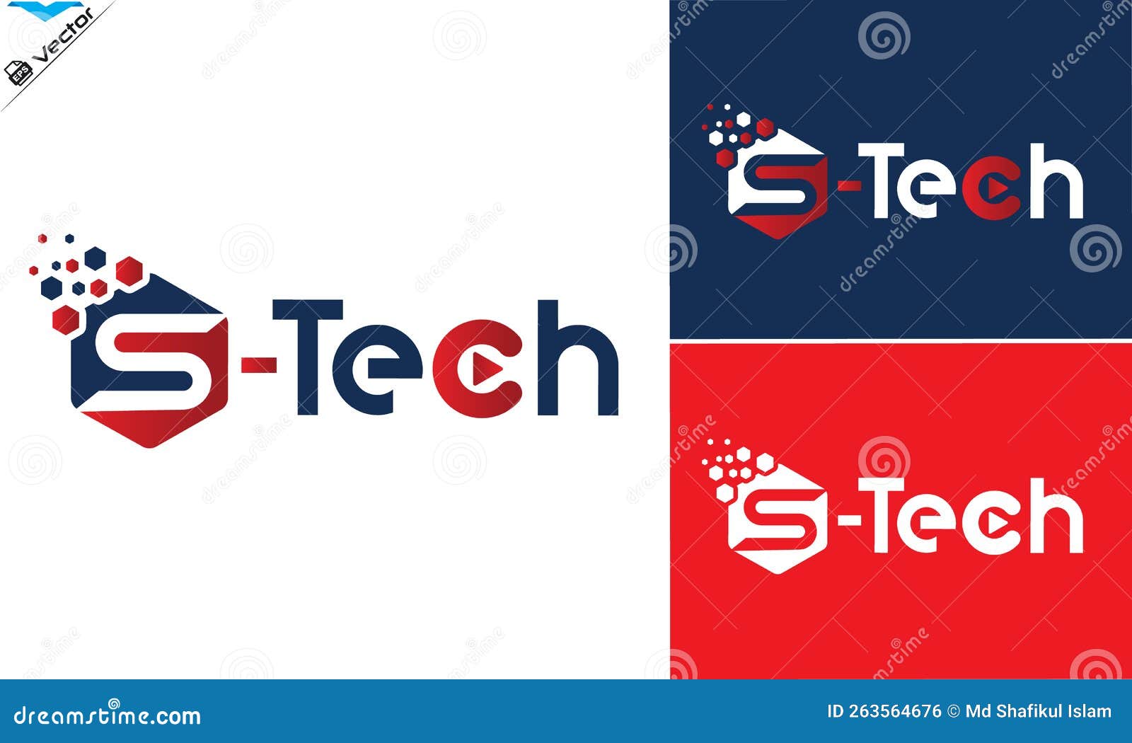Letter S Technology Typography Vector Logo Template Stock Illustration ...