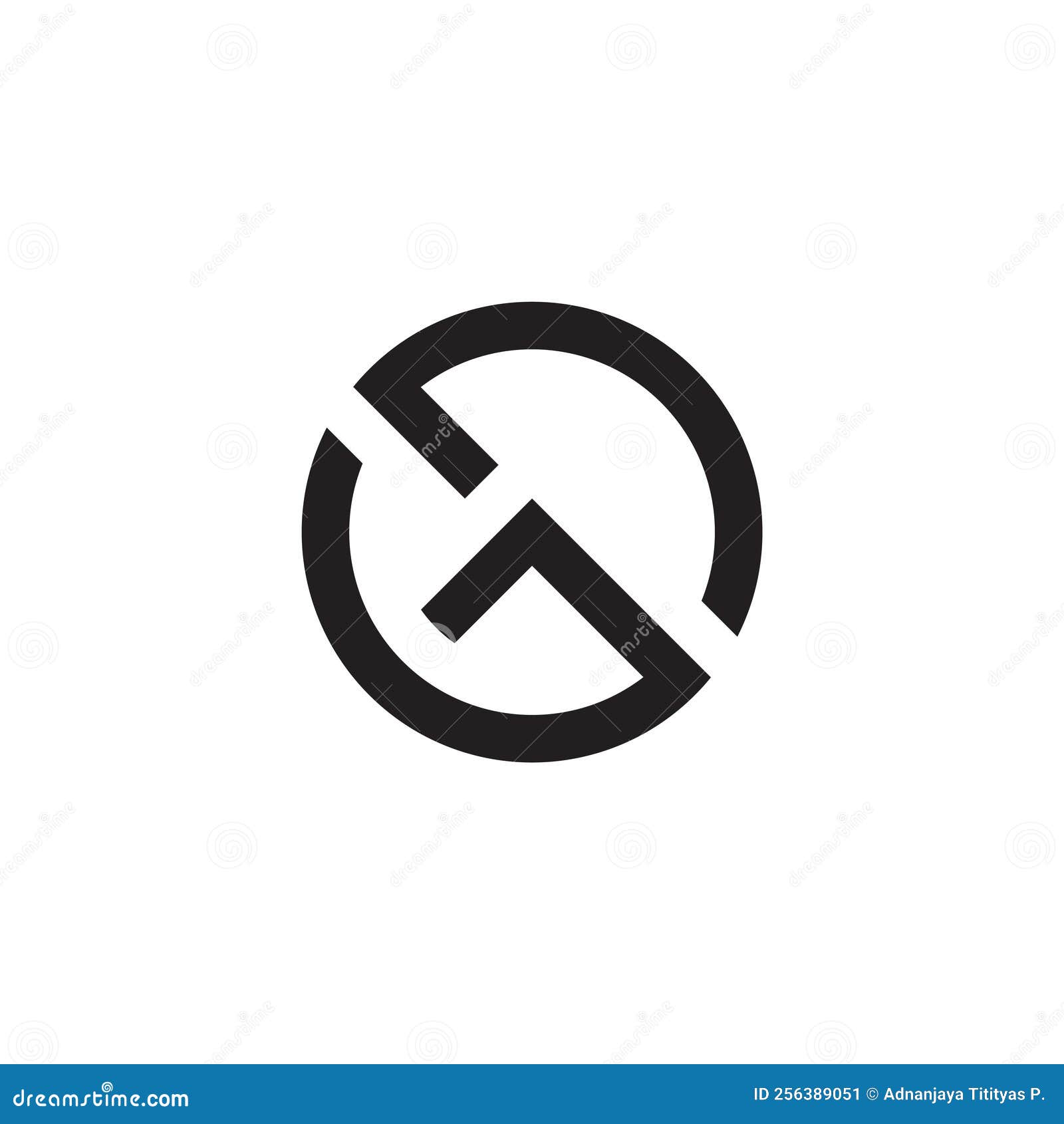 Letter S Triangle Simple Mountain Round Logo Vector Stock Vector ...