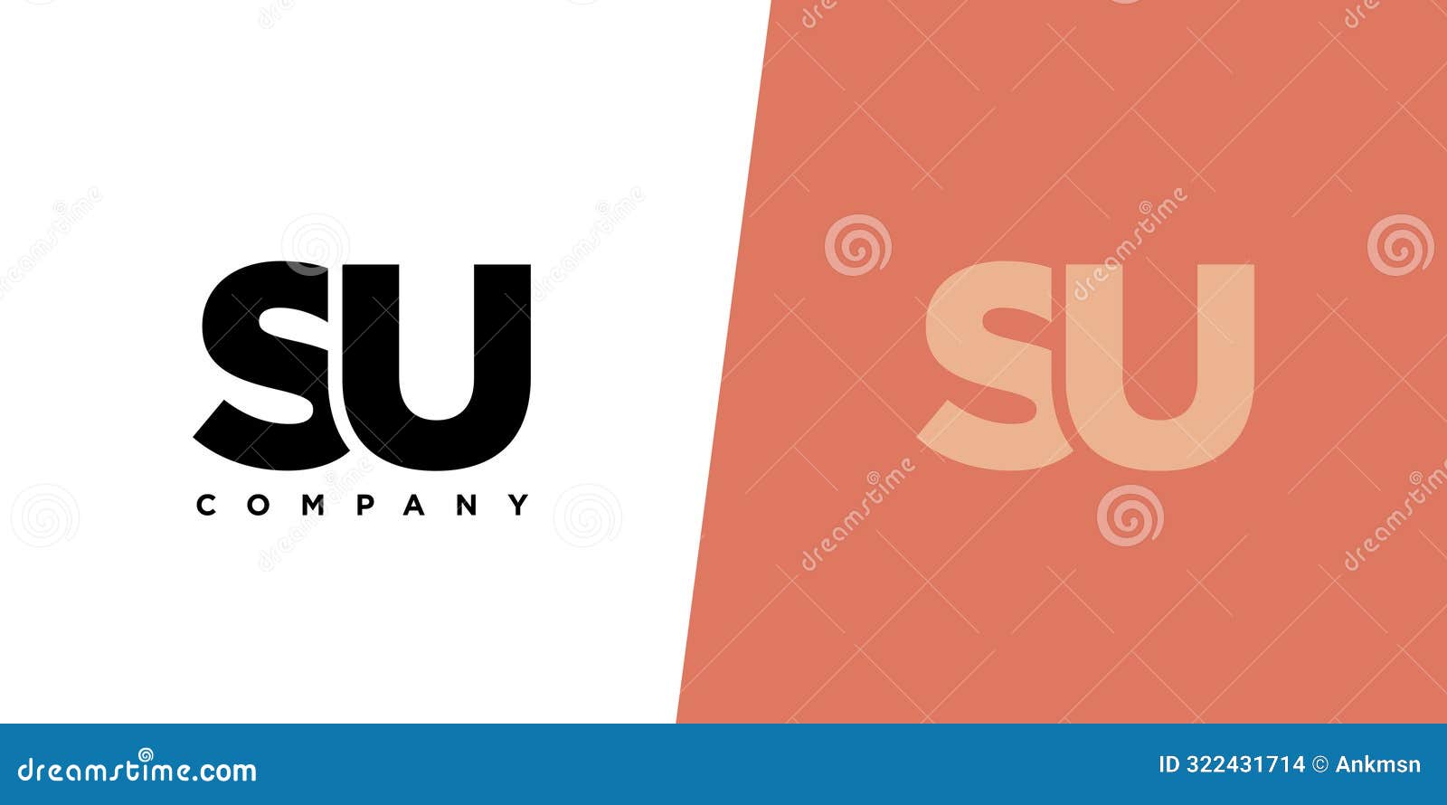 Letter S And U, SU Logo Design Template. Minimal Monogram Initial Based ...