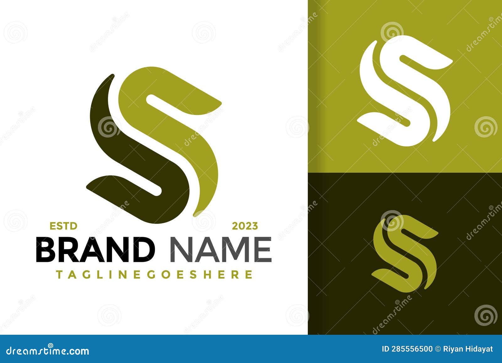 Letter S Unique Monogram Logo Design Vector Symbol Icon Illustration ...
