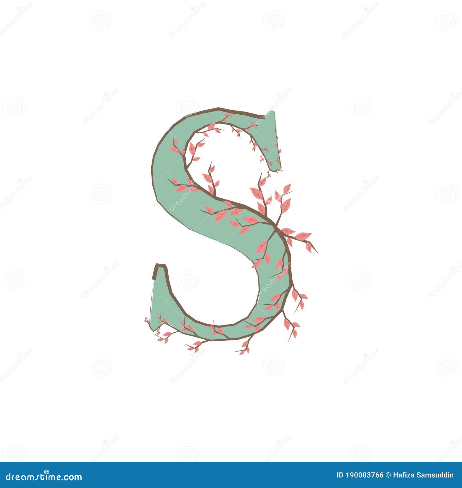 Letter S. Vector Illustration Decorative Design Stock Vector ...