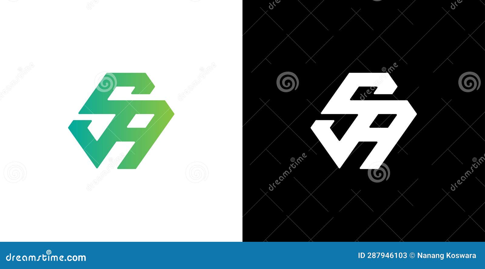 Letter SA Logo Design, Initial SA Logo, SA Monogram, Icon, Vector Stock ...