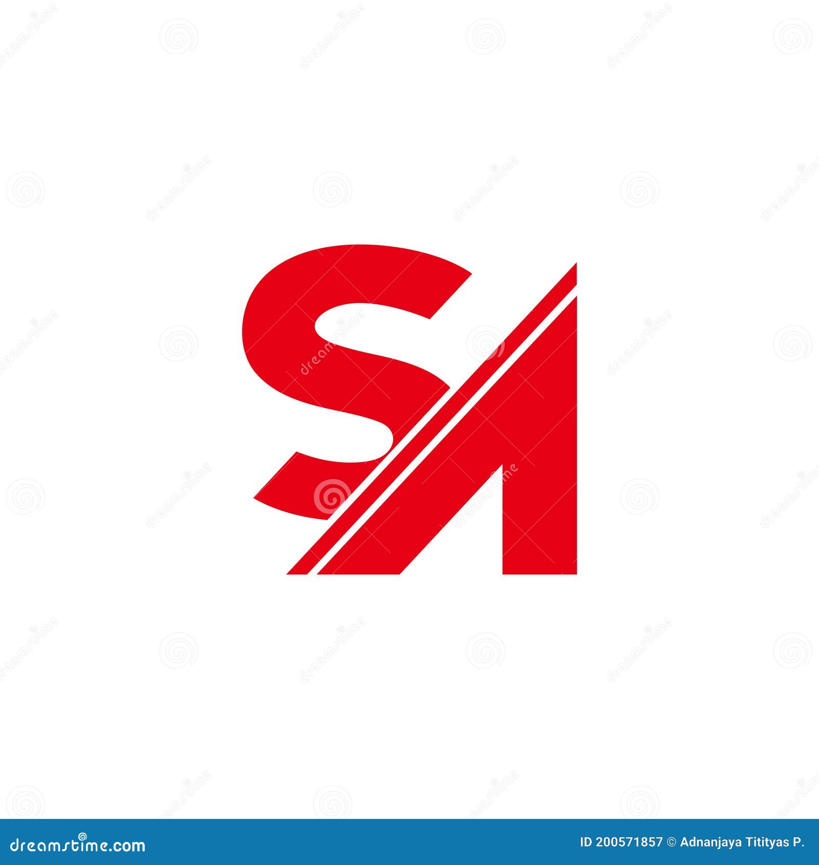 Letter Sa Motion Arrow Up Geometric Logo Vector Stock Vector ...
