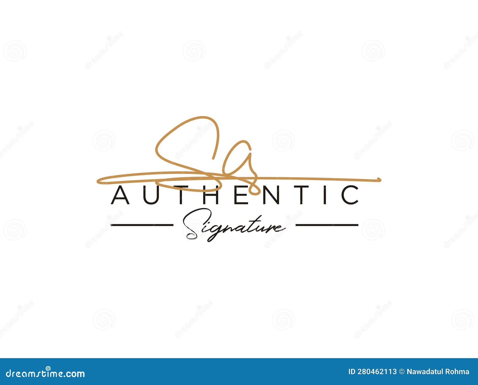 Letter SA Signature Logo Template Vector Stock Vector - Illustration of ...