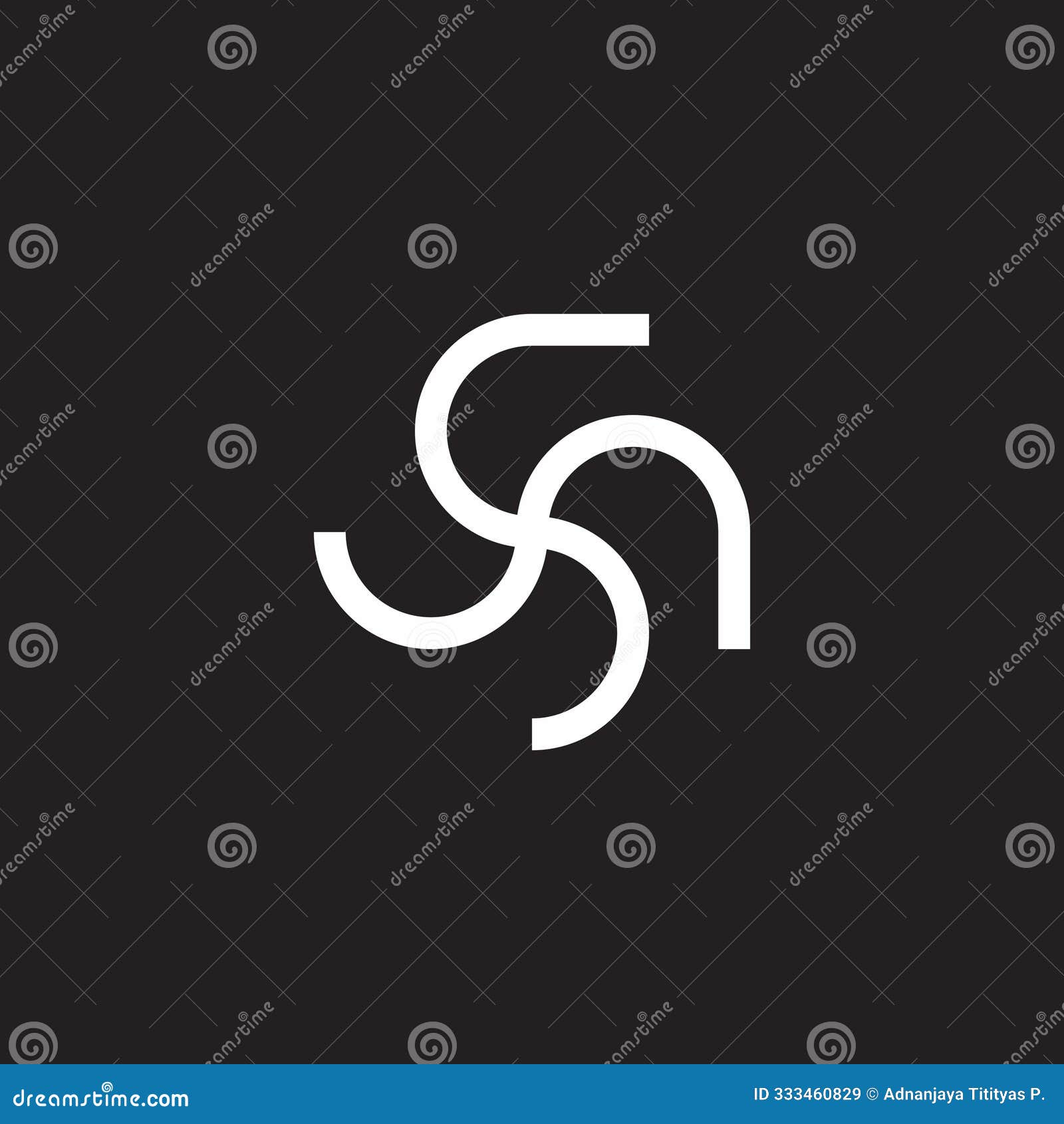 Letter Sa Swirl Ribbon Abstract Logo Vector Stock Vector - Illustration ...
