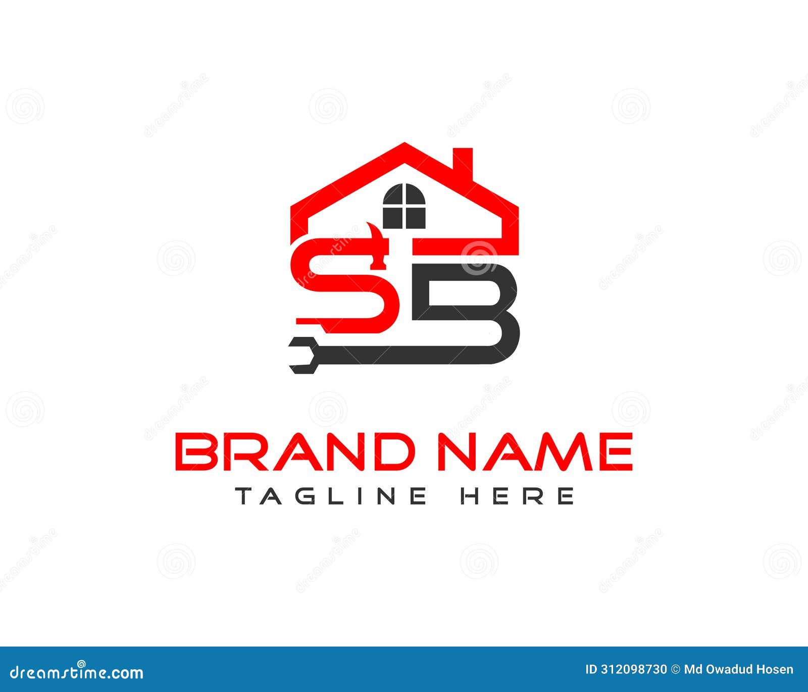 Letter SB Construction Building Logo Icon Design. Stock Vector ...