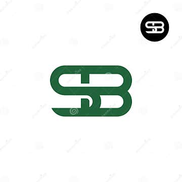 Letter SB Monogram Logo Design Stock Vector - Illustration of logo ...