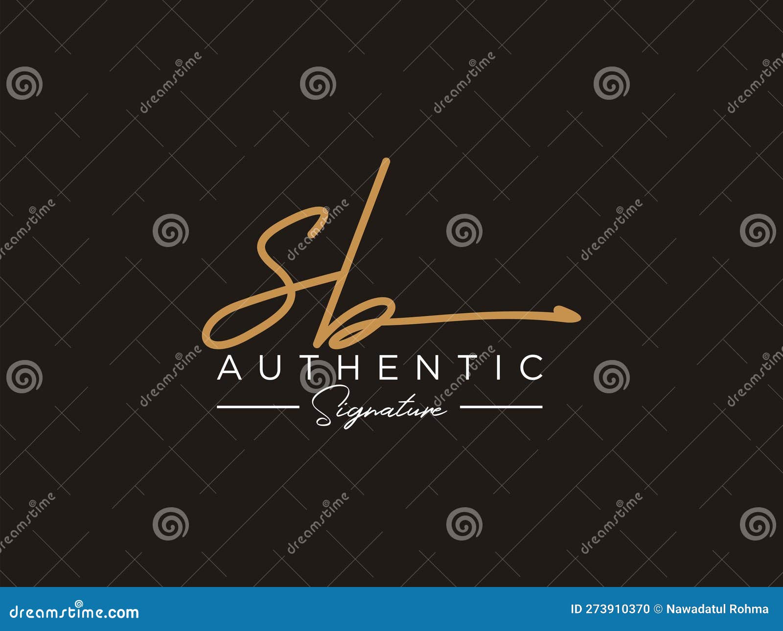 Letter SB Signature Logo Template Vector Stock Vector - Illustration of ...