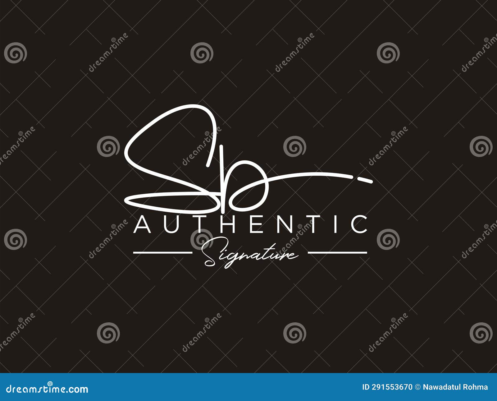 Letter SB Signature Logo Template Vector Stock Vector - Illustration of ...