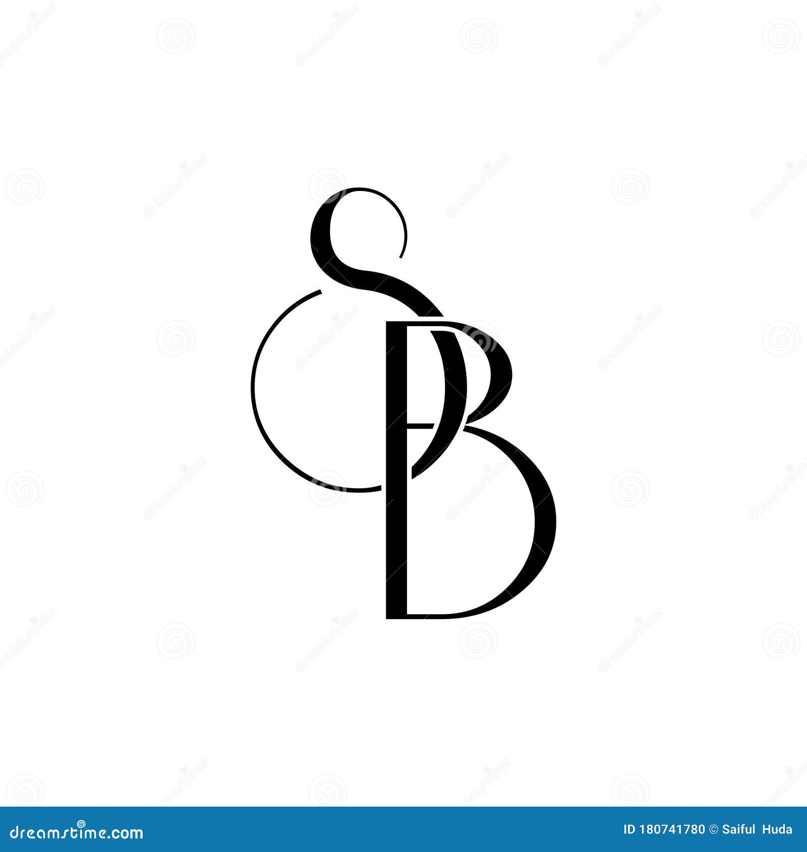 Letter SB Simple Logo Icon Design Vector Stock Vector - Illustration of ...