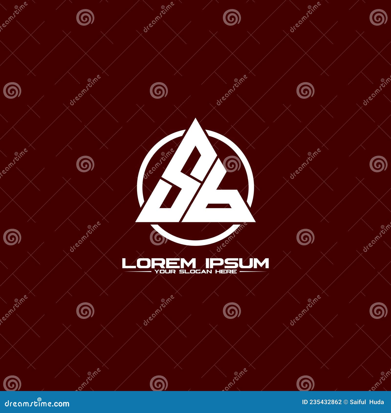 Letter SB Simple Monogram Logo Icon Design. Stock Vector - Illustration ...