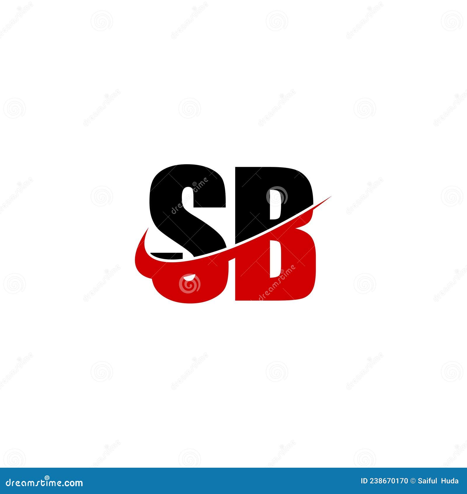 Letter SB Simple Monogram Logo Icon Design. Stock Vector - Illustration ...