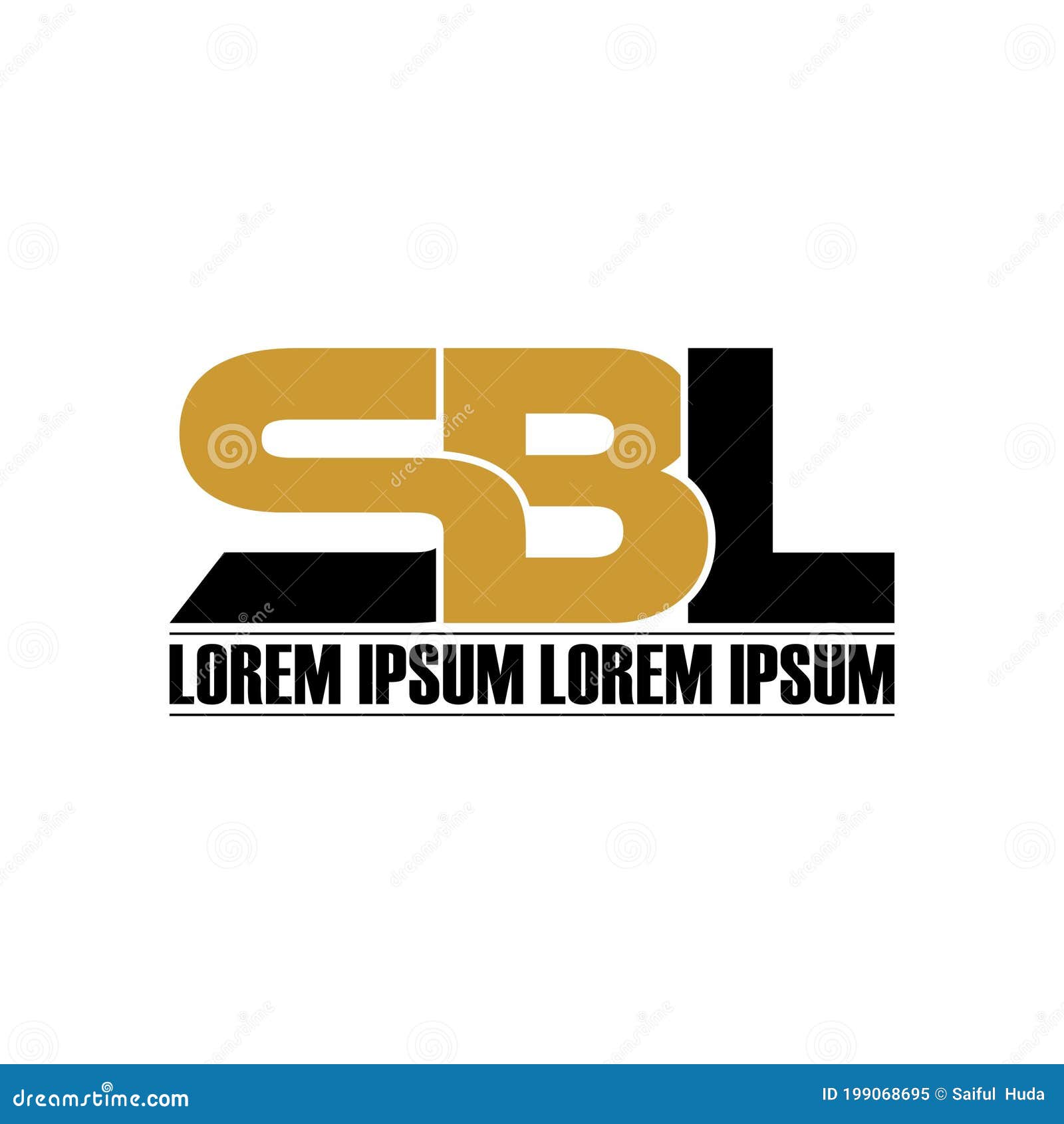 Letter SBL Simple Monogram Logo Icon Design. Stock Vector ...