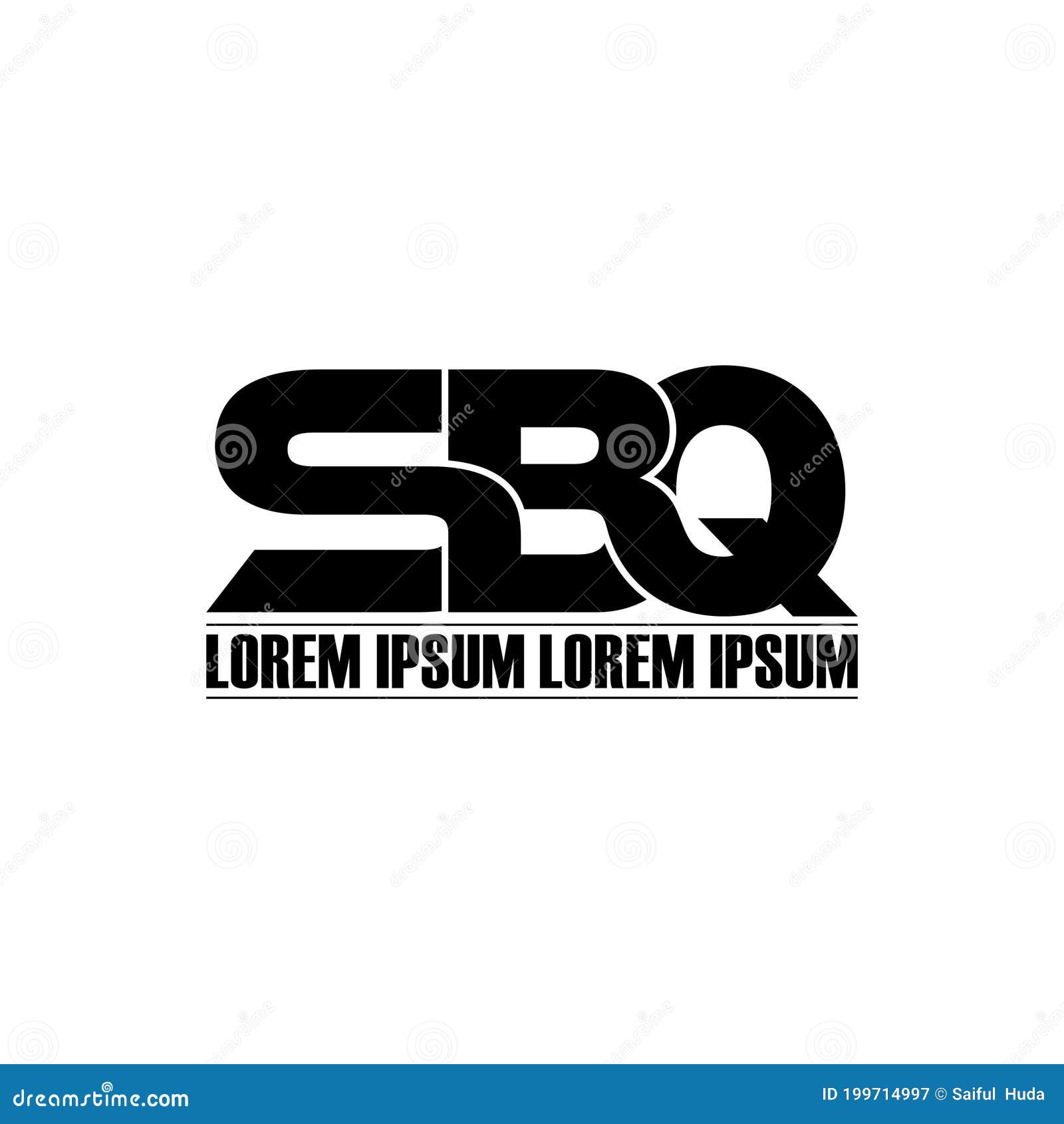 Letter SBQ Simple Monogram Logo Icon Design. Stock Vector ...