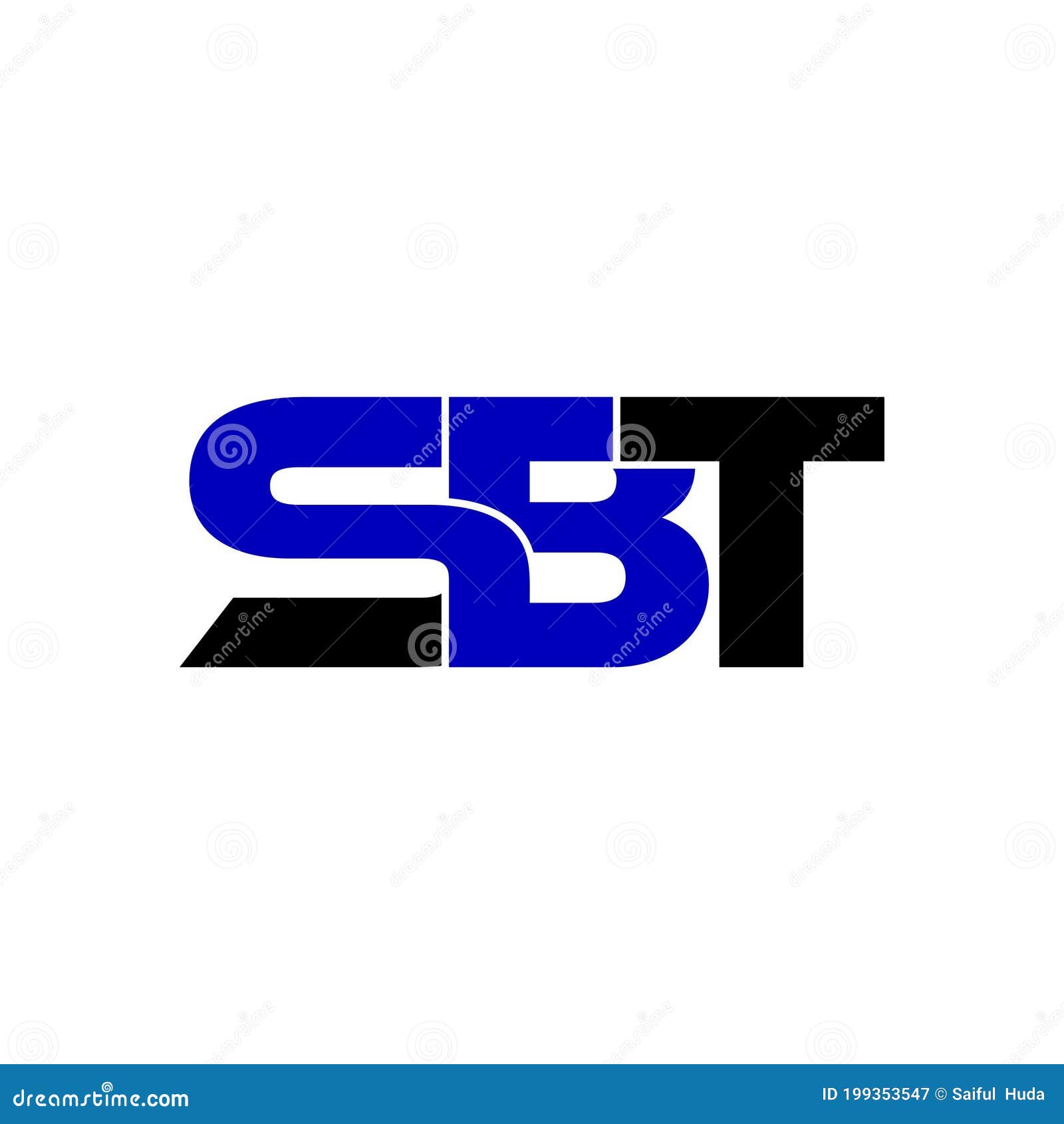 Letter SBT Simple Monogram Logo Icon Design. Stock Vector ...