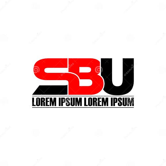 Letter SBU Simple Monogram Logo Icon Design. Stock Vector ...