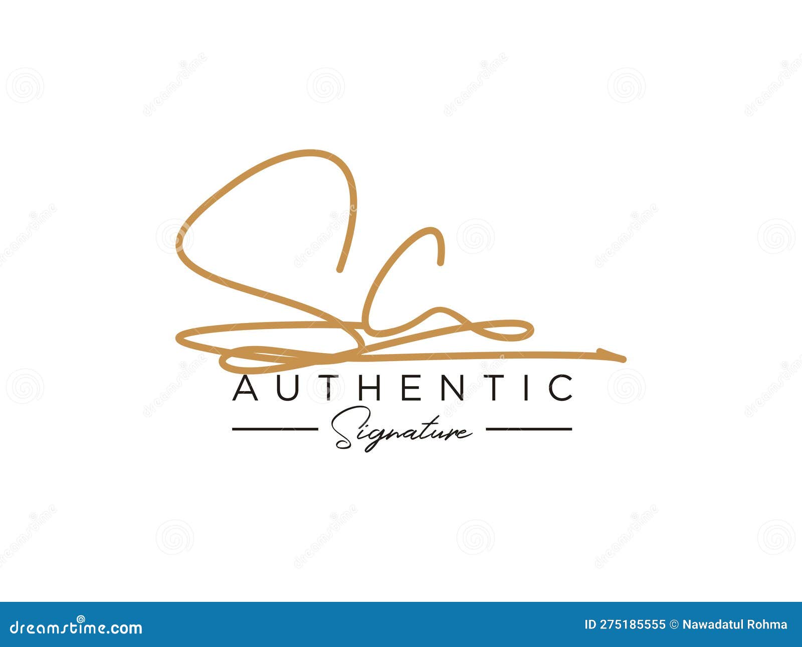 Letter SC Signature Logo Template Vector Stock Vector - Illustration of ...