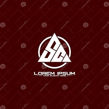 Letter SC Simple Monogram Logo Icon Design. Stock Vector - Illustration ...