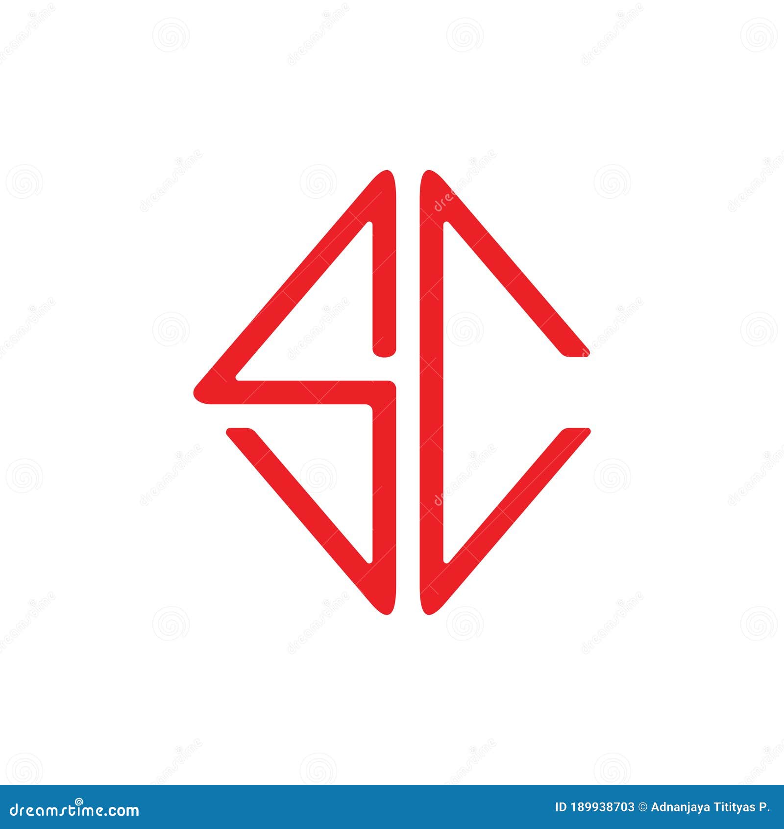 Letter Sc Square Line Logo Vector Stock Vector - Illustration of ...