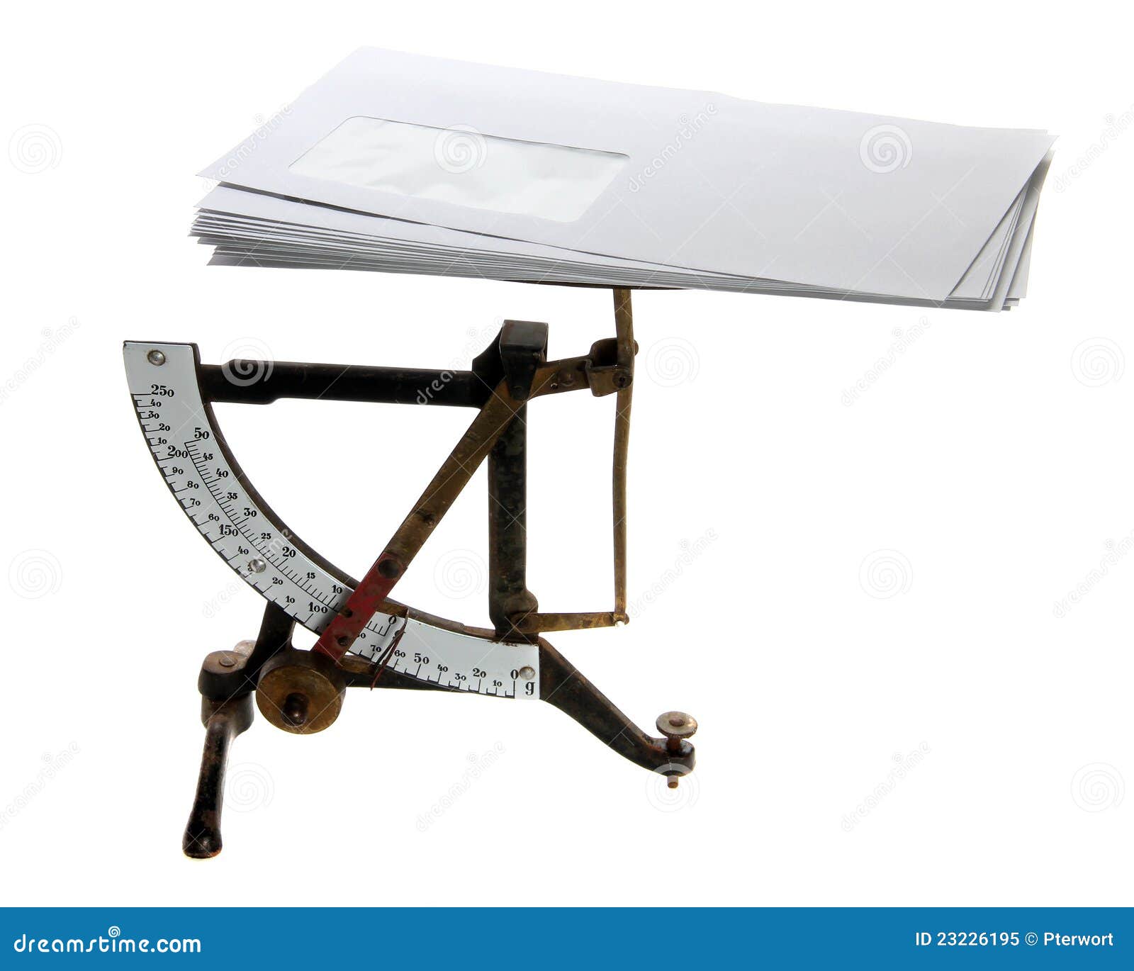 Letter Scales with Envelopes Stock Image - Image of scale, aged: 23226195